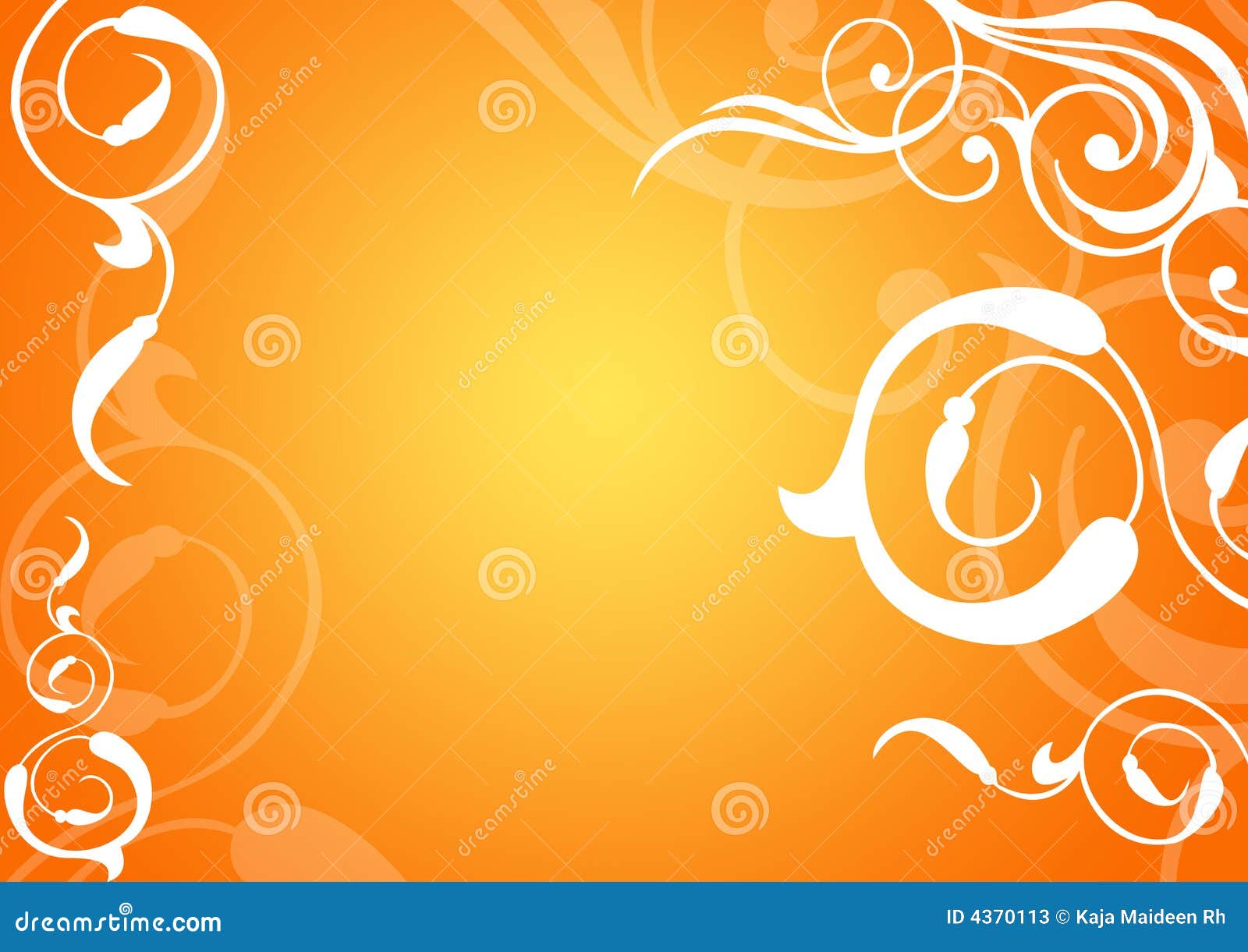 Golden Floral background stock illustration. Illustration of abstract ...