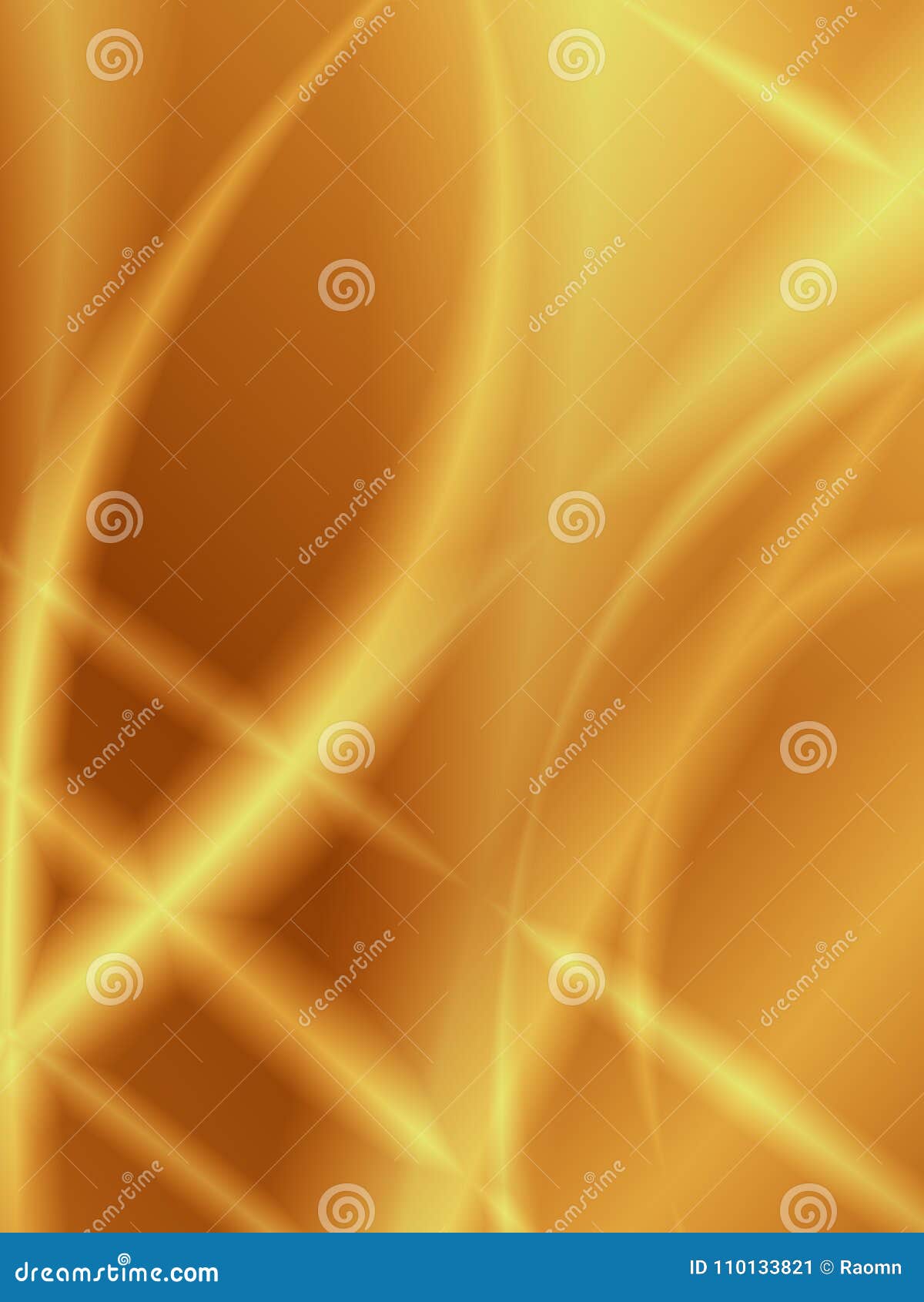 Golden Flow Abstract Wallpaper Stock Illustration - Illustration of ...