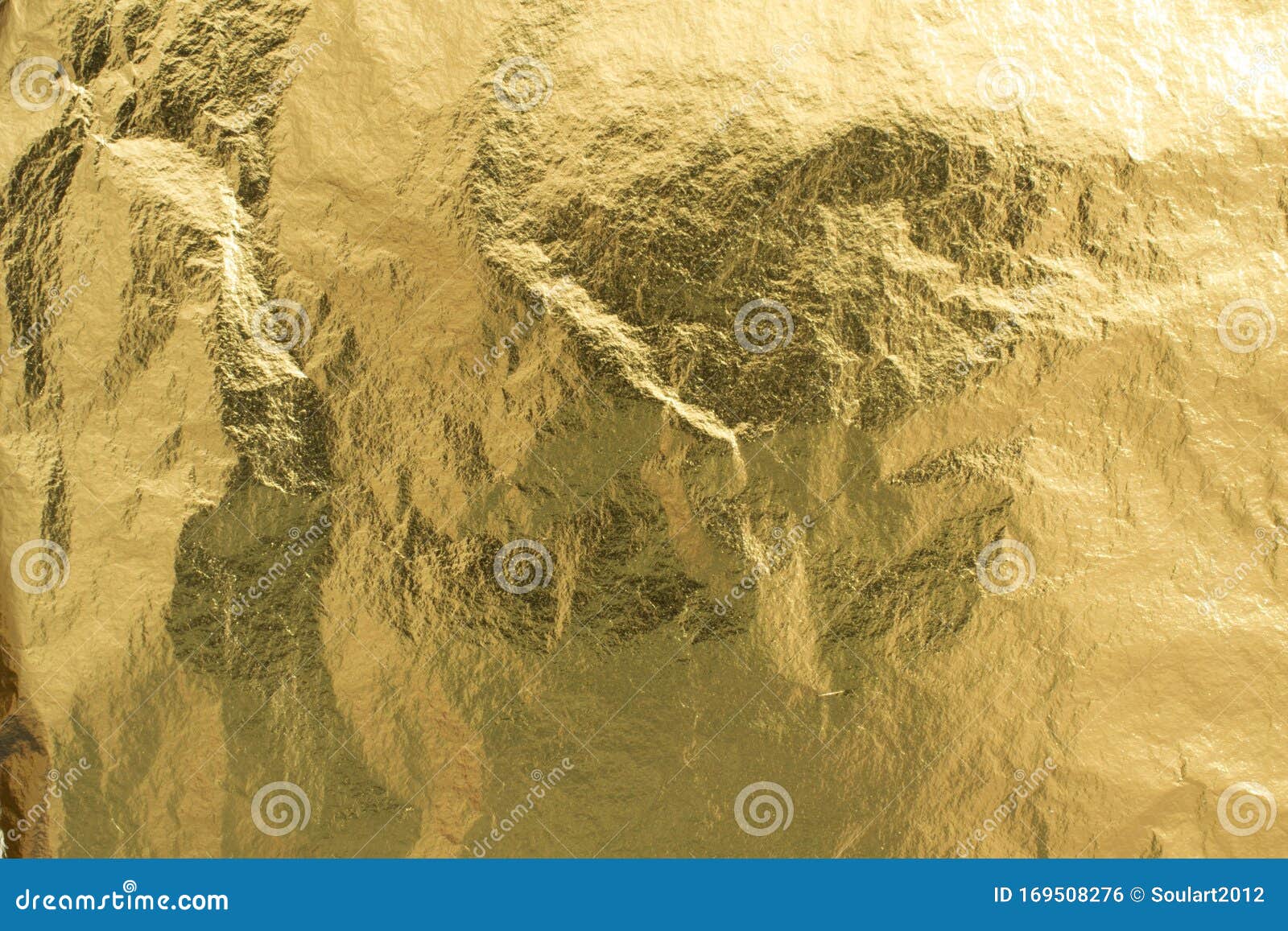 Golden Foil Pieces As Texture, Decorative Wrapping Paper Stock Photo ...