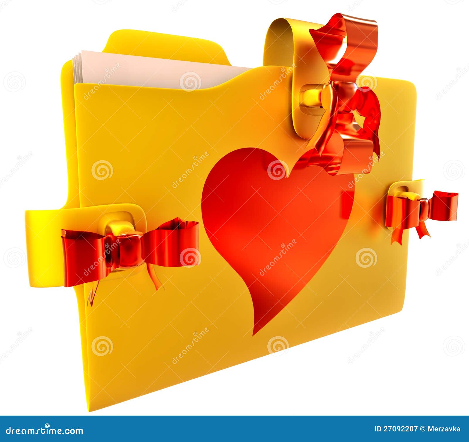 Golden Folder Icon Isolated On White Background. Royalty-Free Stock ...