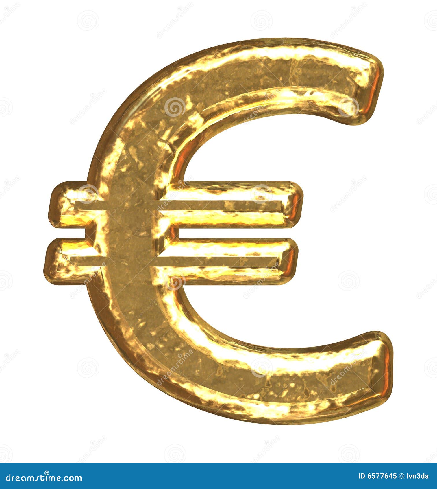 Golden Font. Euro Sign Royalty Free Stock Photo - Image: 6577645
