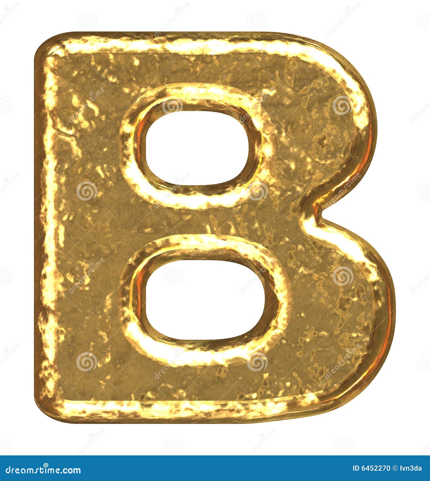 Golden font. Letter B. stock illustration. Illustration of metal - 6452270