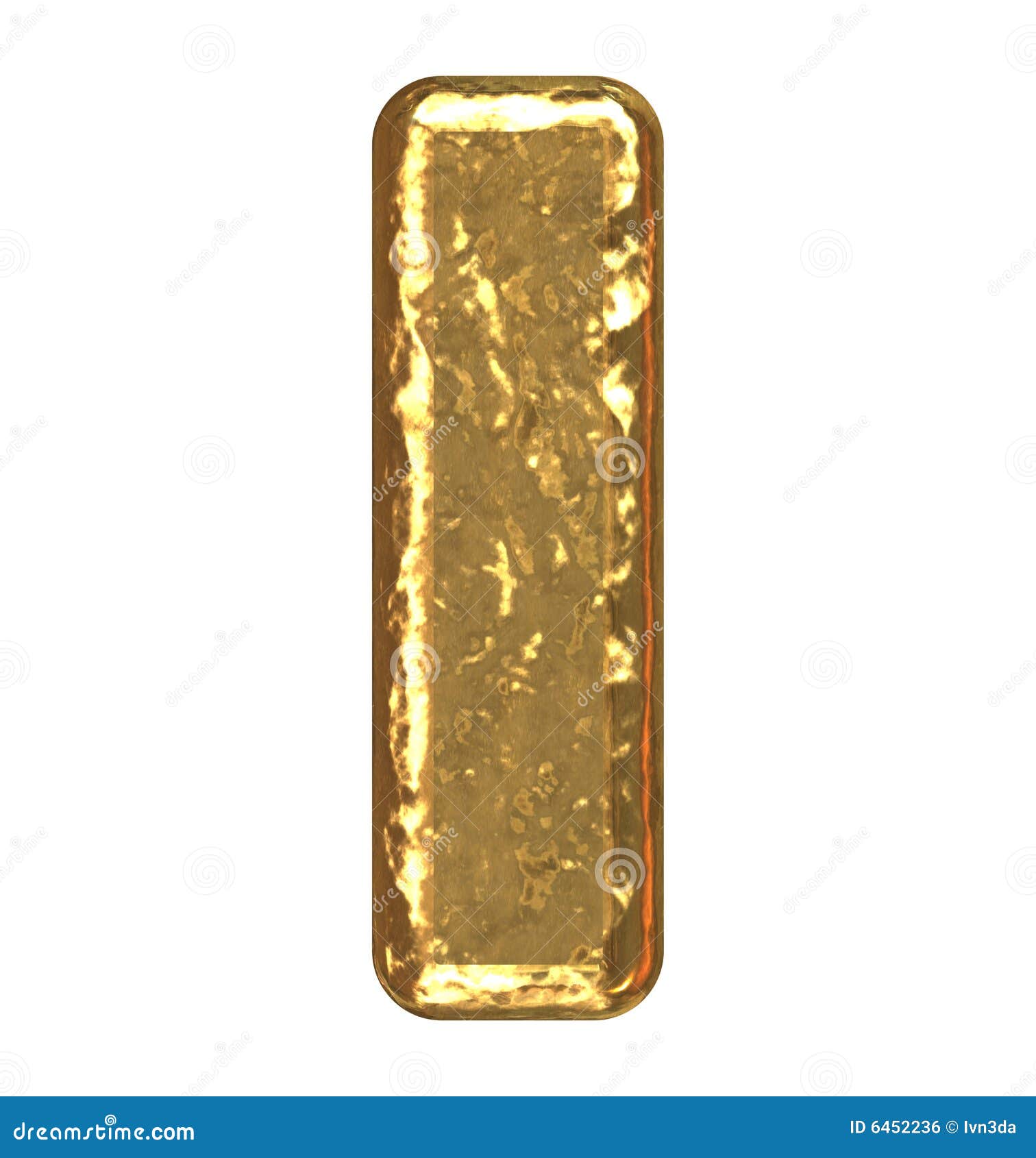 Golden font. Letter I. stock illustration. Illustration of ...