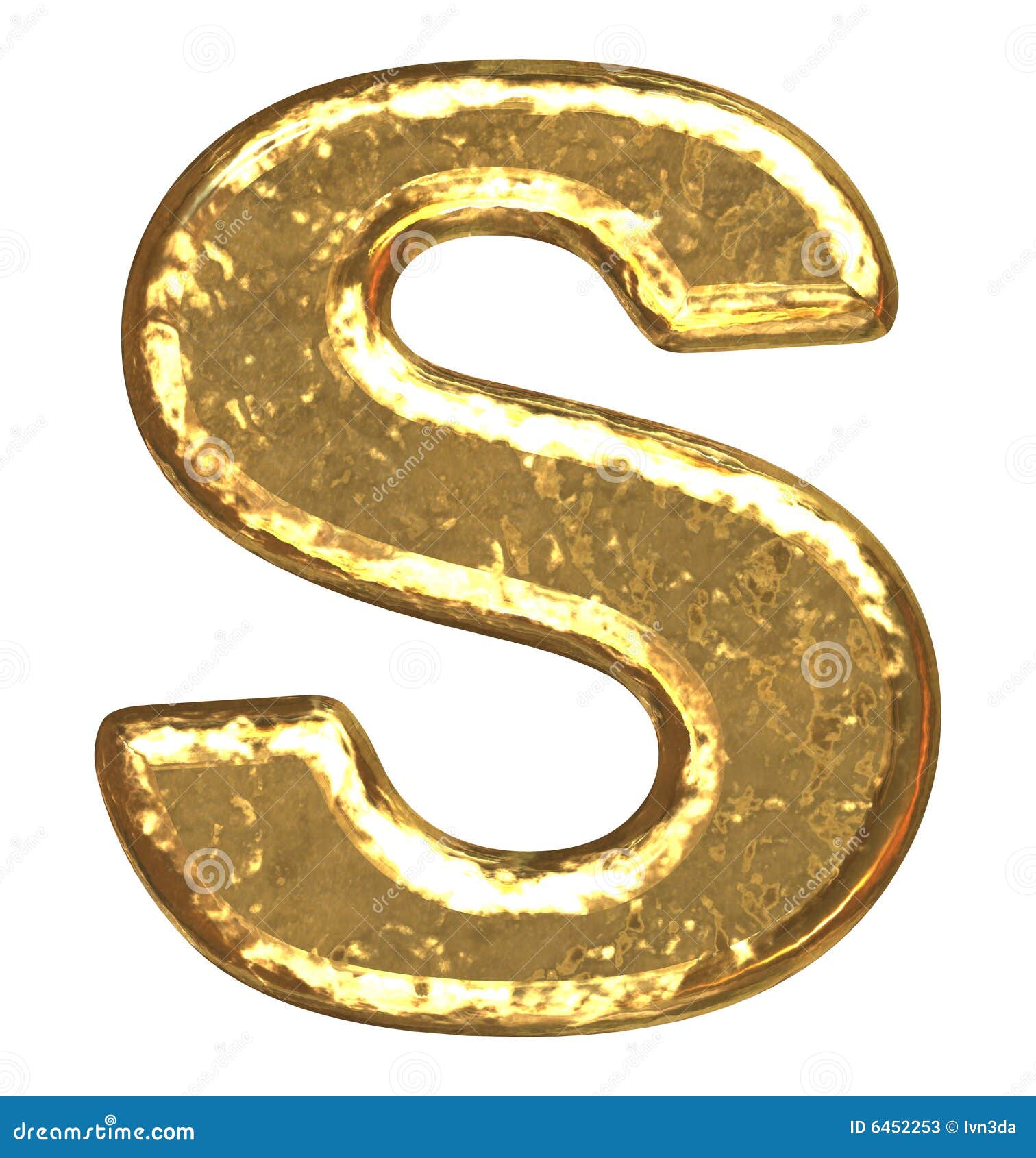 Golden font. Letter S. stock illustration. Illustration of grunge - 6452253