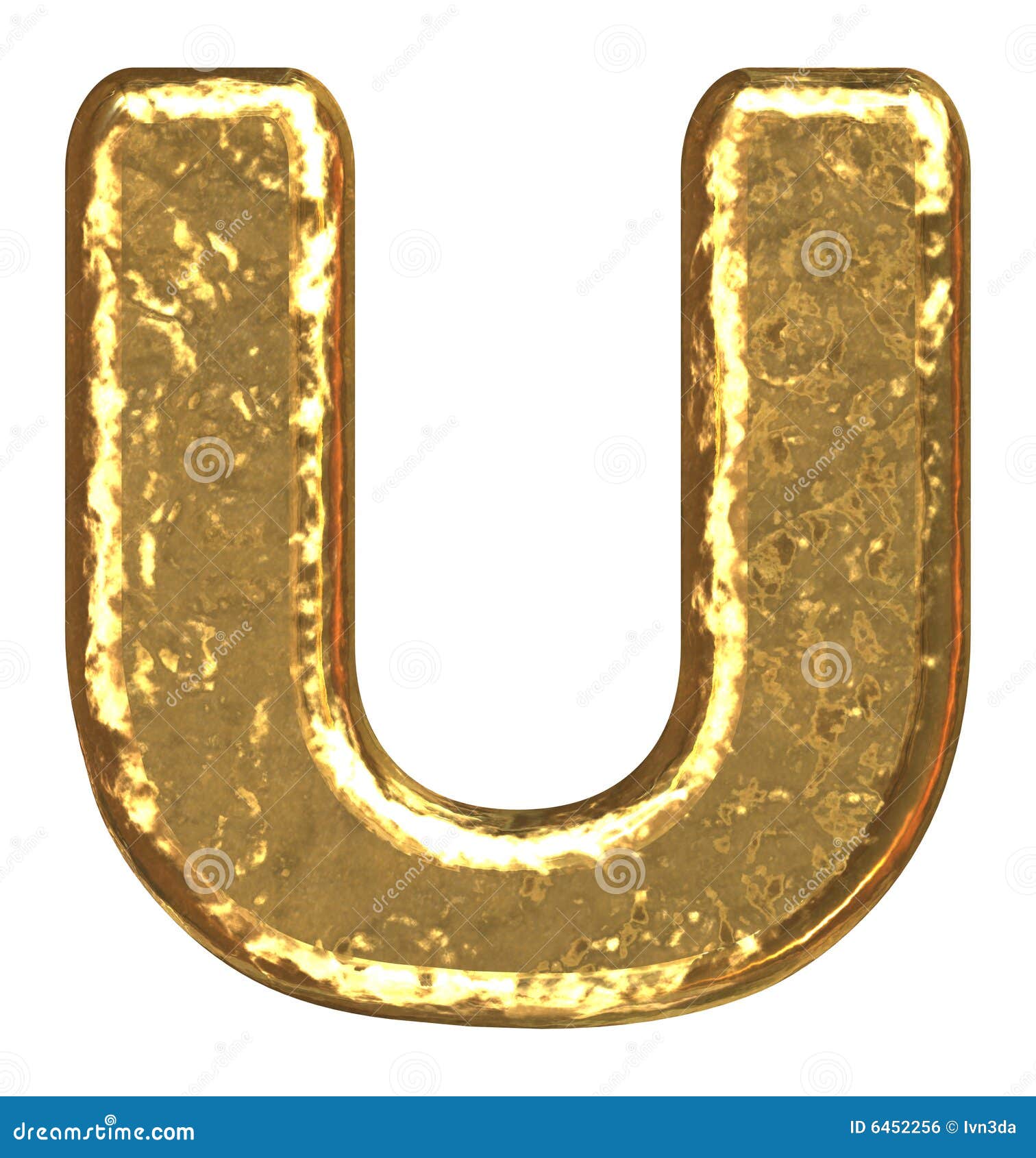 Golden font. Letter U. stock illustration. Illustration of magazine ...