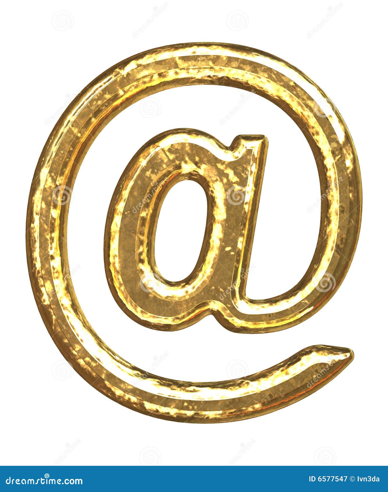 Golden font. at sign stock illustration. Illustration of typeset - 6577547