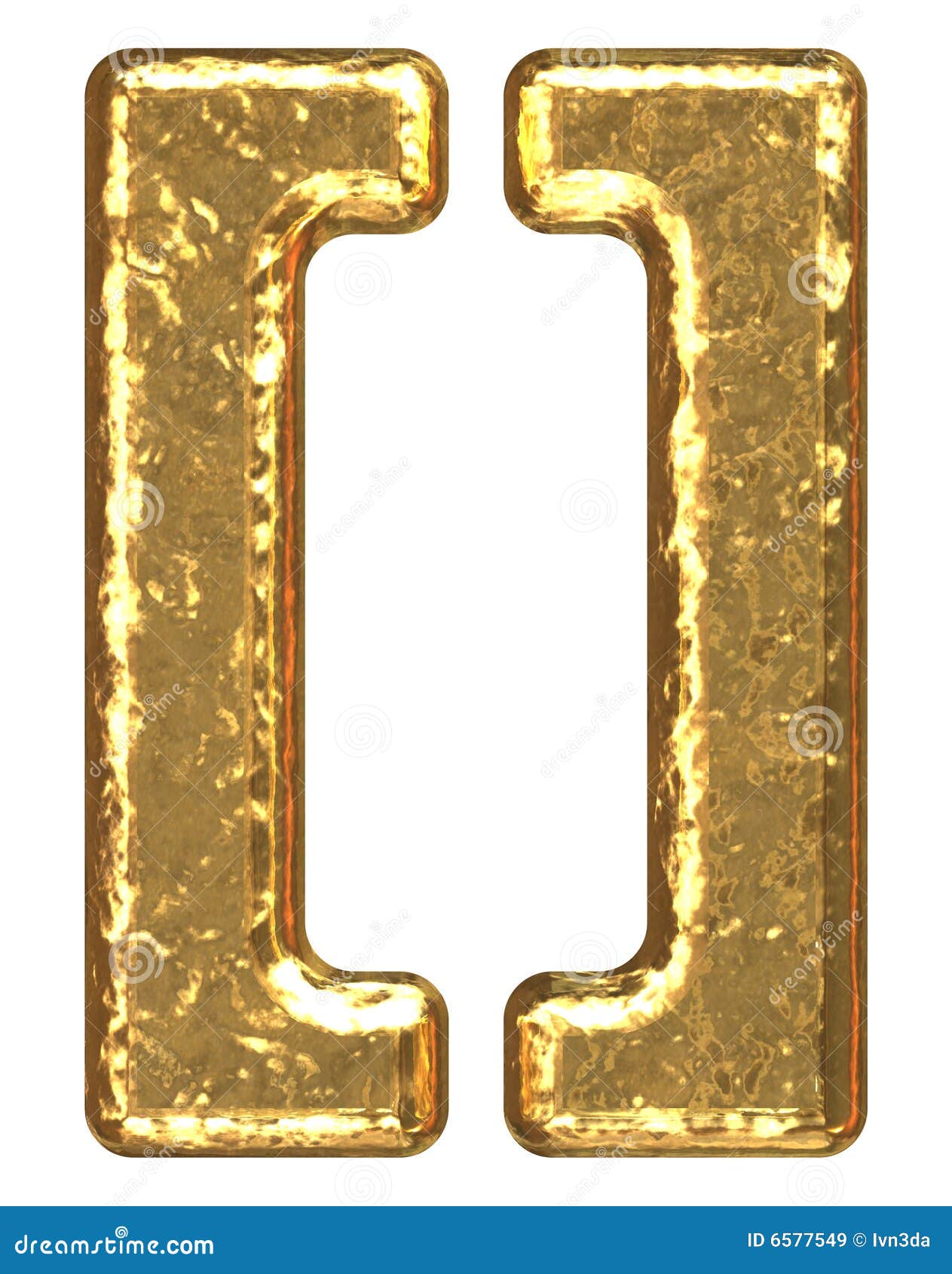 Golden Font. Symbol Parenthesis Stock Illustration - Illustration of ...