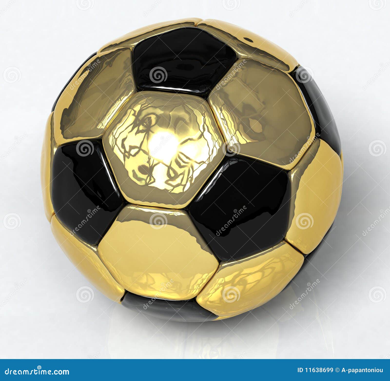 Golden Football stock illustration. Illustration of computer - 11638699