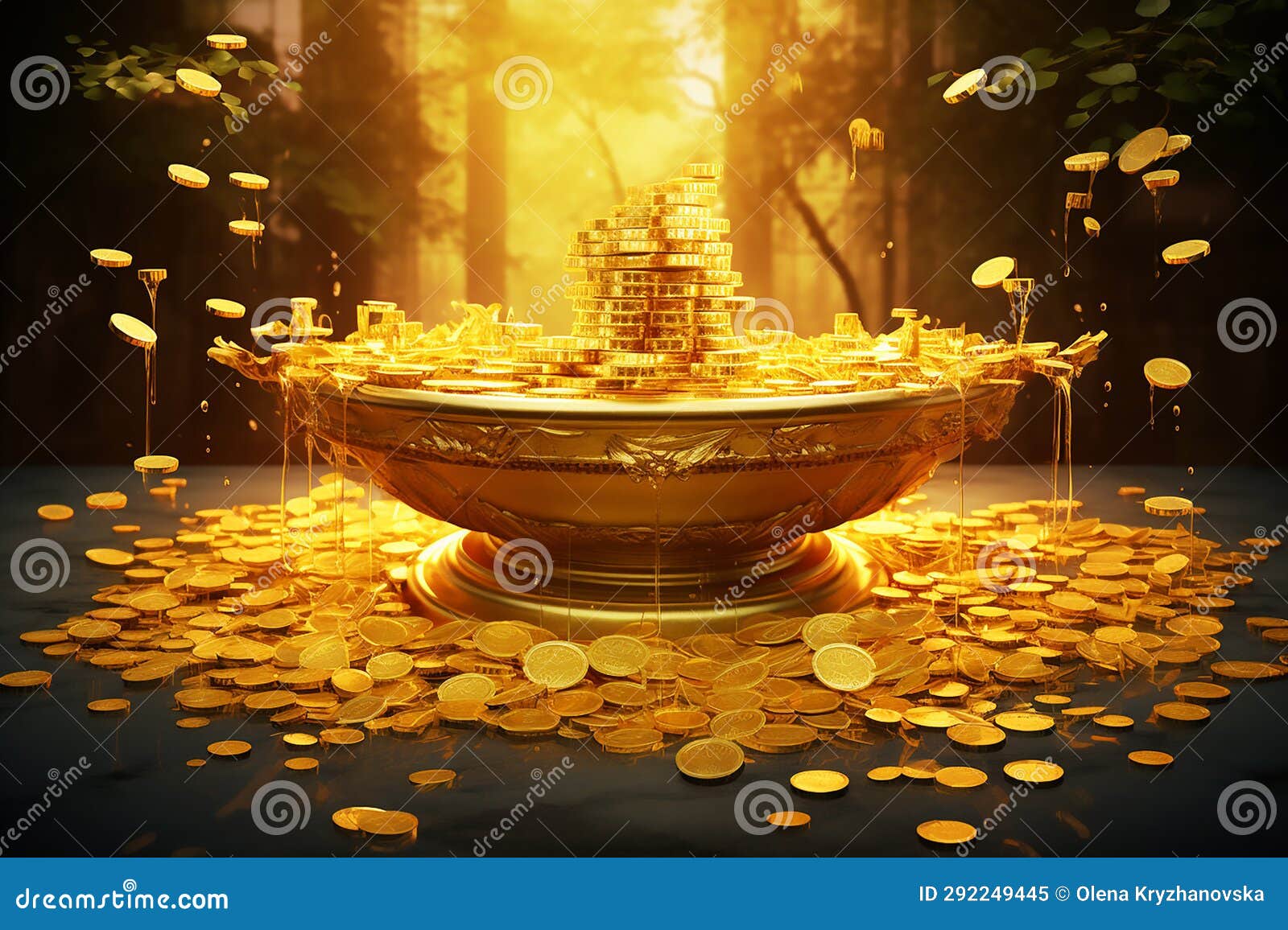 Golden Fountain Pen Leaves Drawing A Straight Ink Line On A White Paper ...