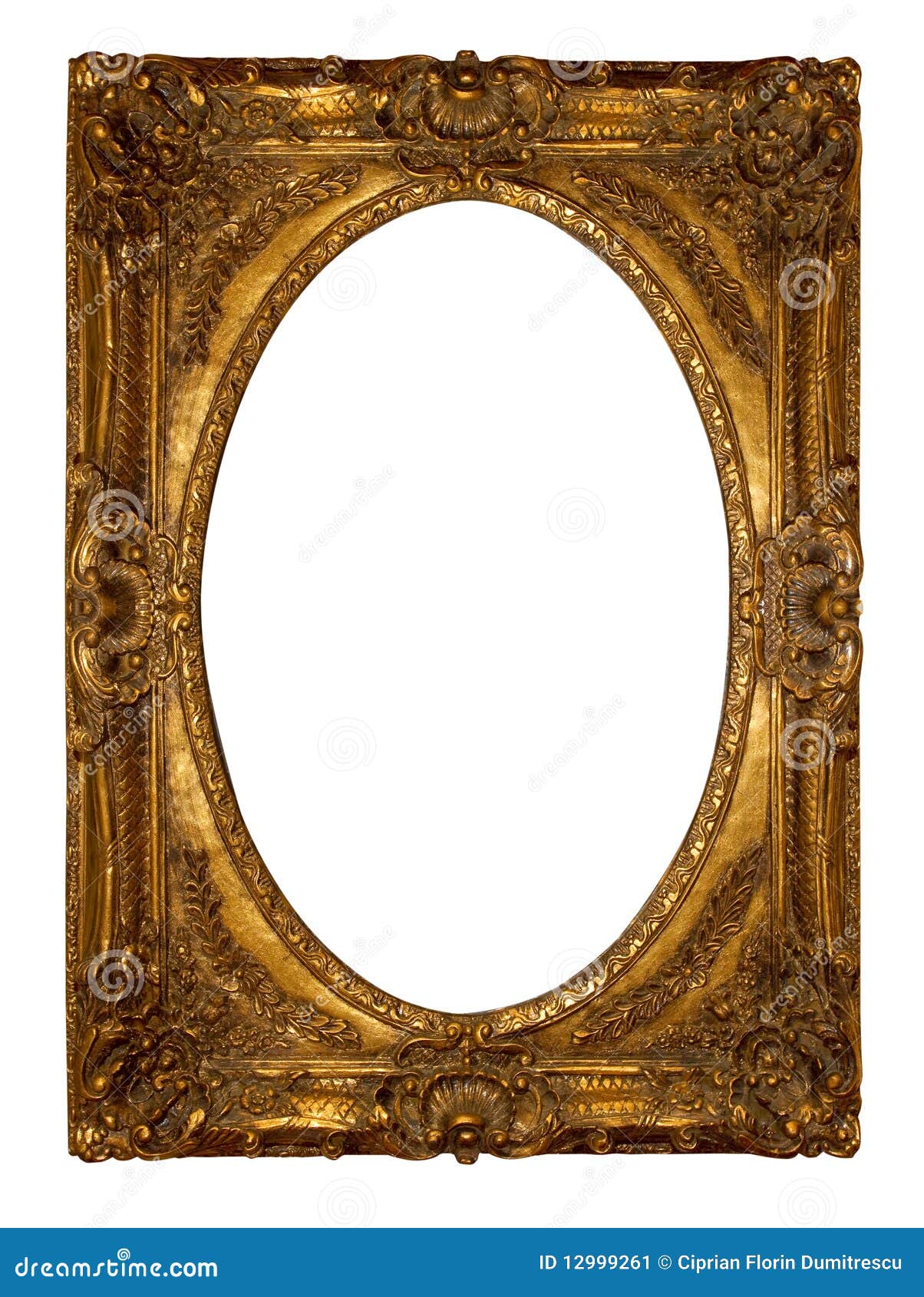 Golden frame stock image. Image of cover, object, painting - 12999261
