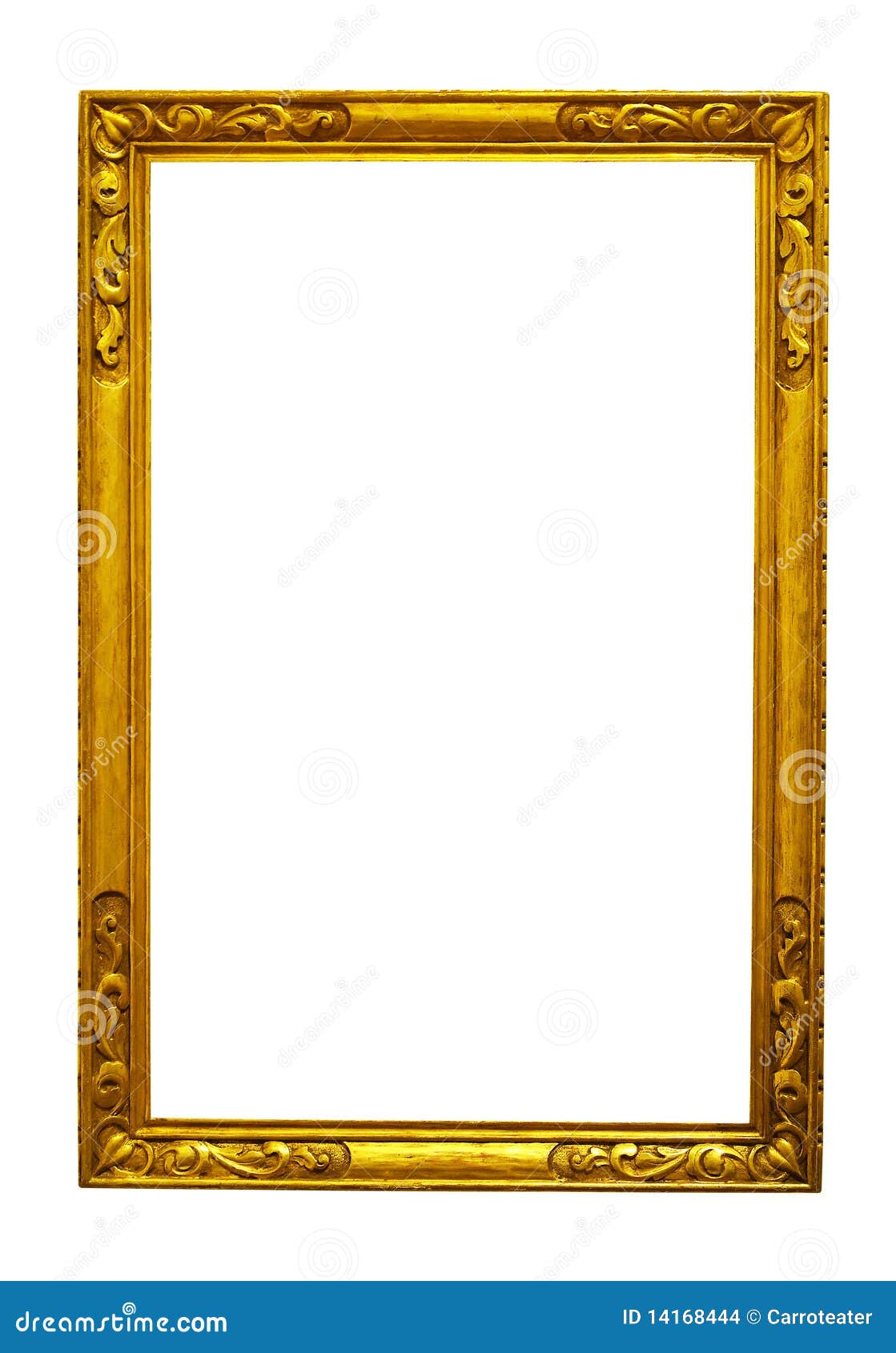 Golden frame stock photo. Image of edge, antique, decorative - 14168444