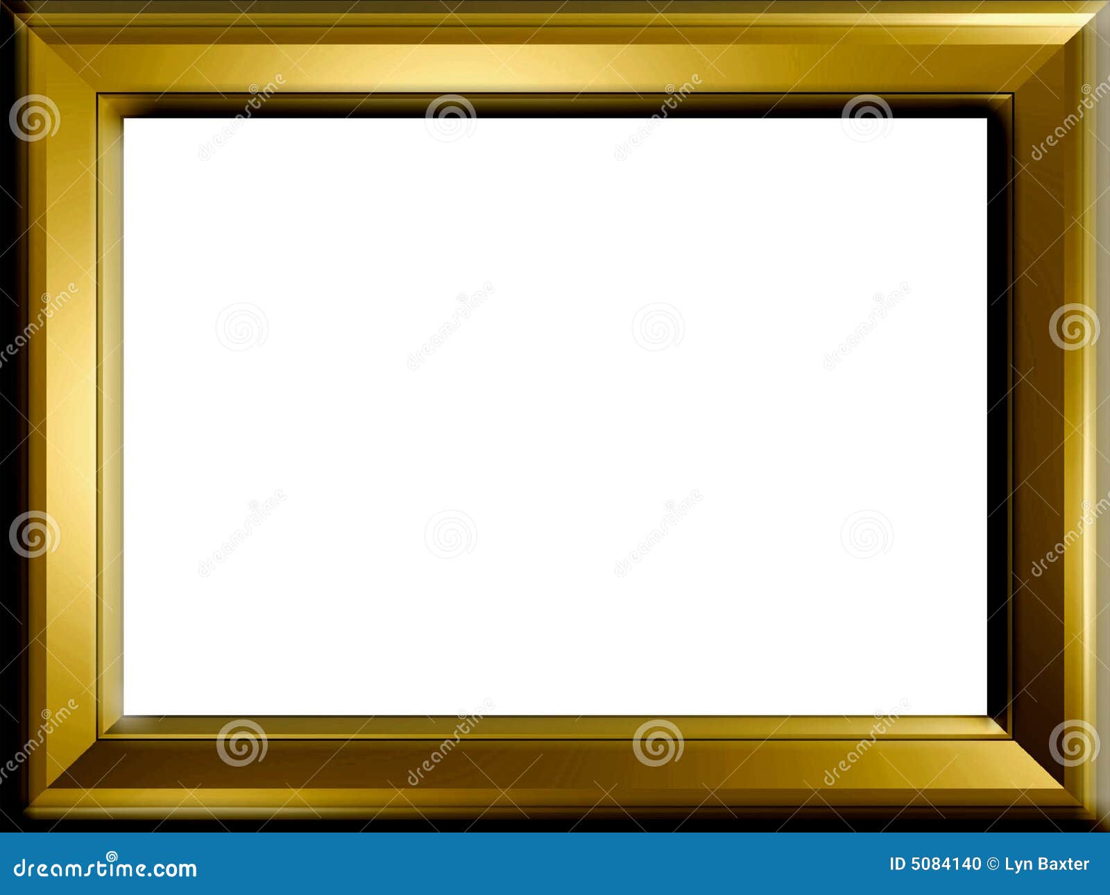 Golden frame stock illustration. Illustration of decor - 5084140