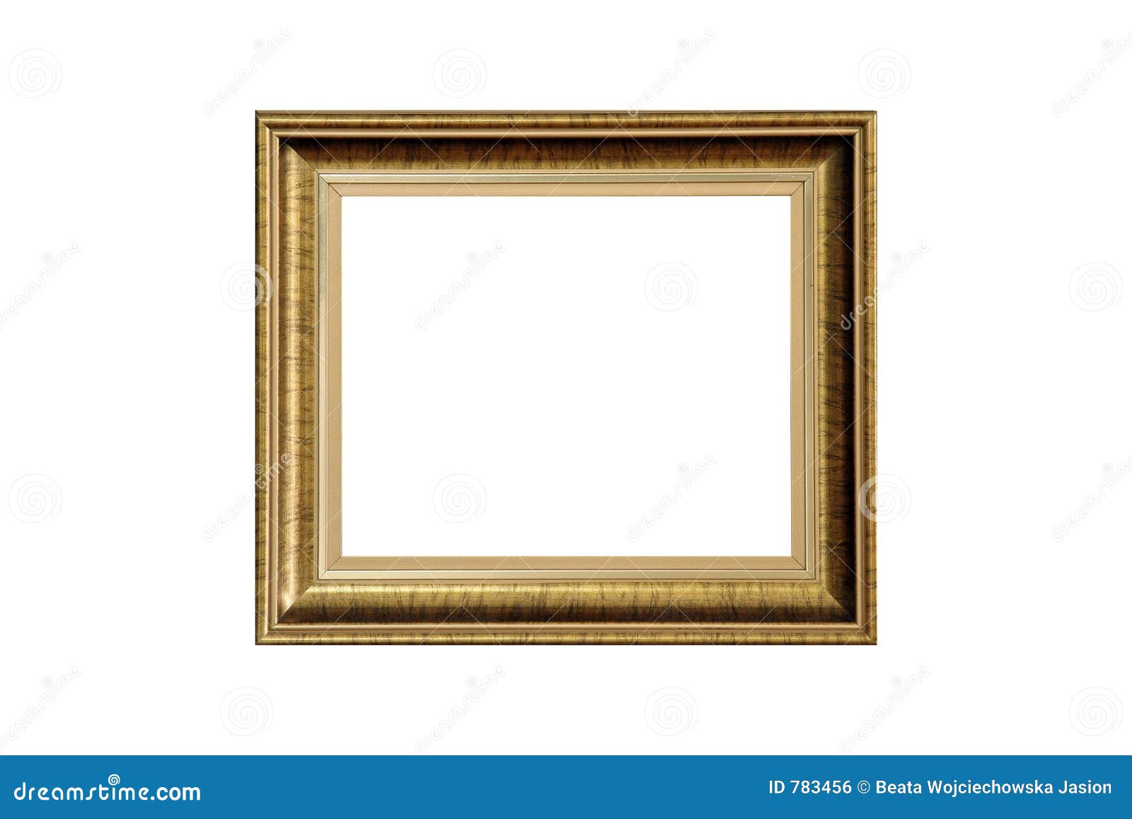 Golden frame stock photo. Image of flat, object, house - 783456