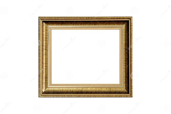Golden frame stock photo. Image of flat, object, house - 783456