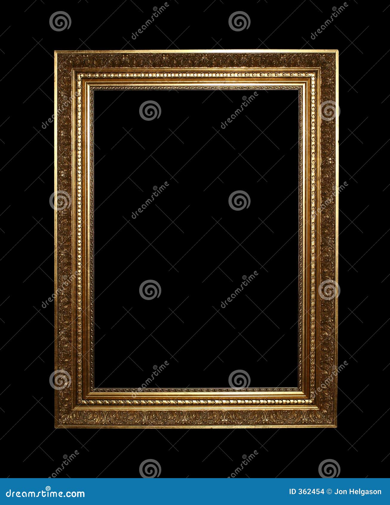 Golden Frame with Clipping Path Stock Photo - Image of blank, metal: 362454