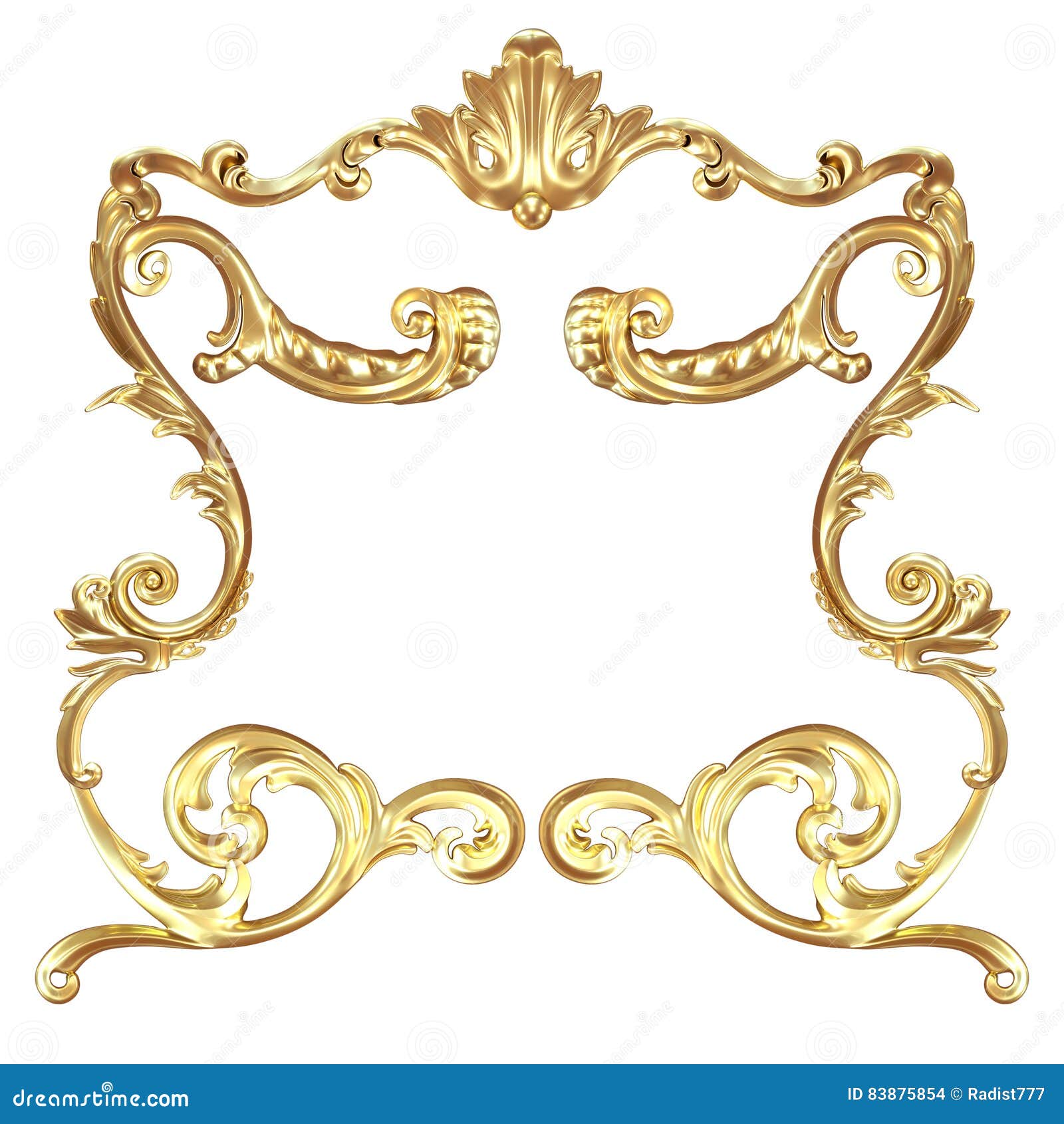 Golden frame stock illustration. Illustration of interior - 83875854