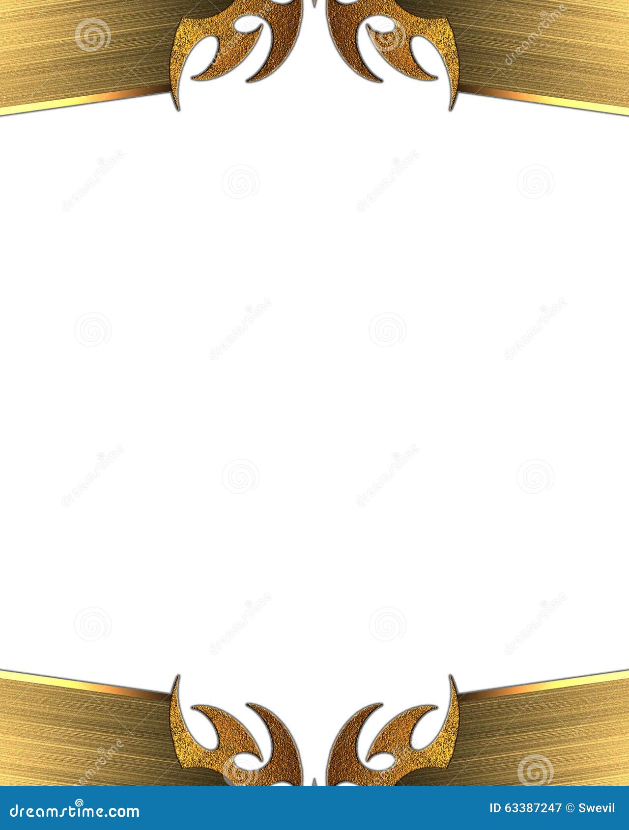 Golden Frame. Element for Design. Template for Design Stock ...