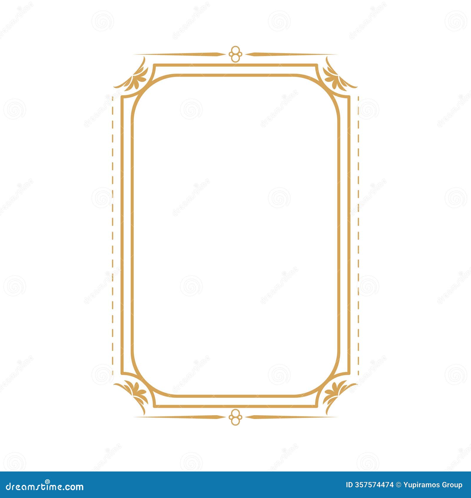 Frame Of Linear Drawing Shells Vector Illustration | CartoonDealer.com ...