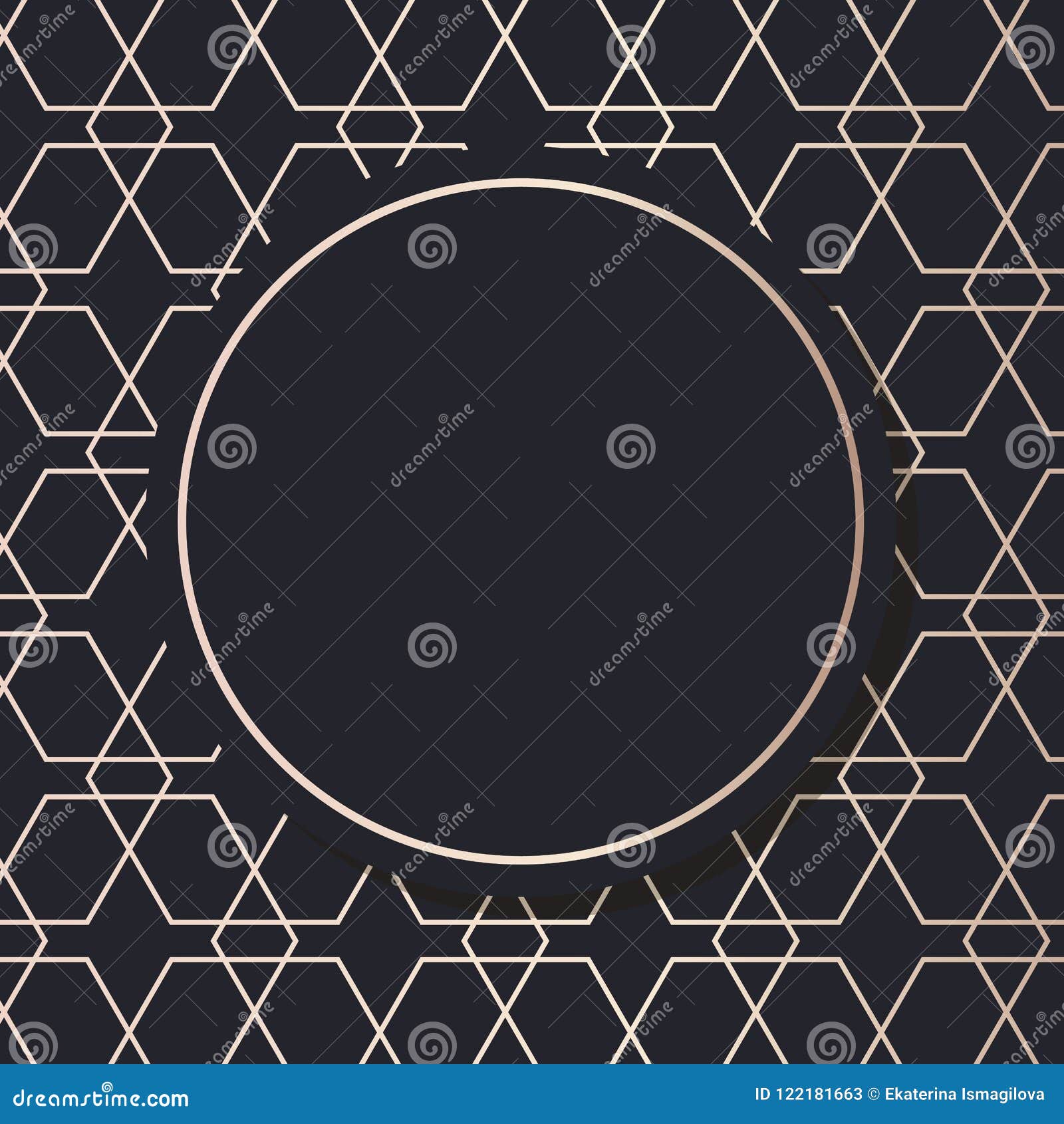 Golden Frame Pattern Art Vector Geometric Elegant Background Cover Card ...