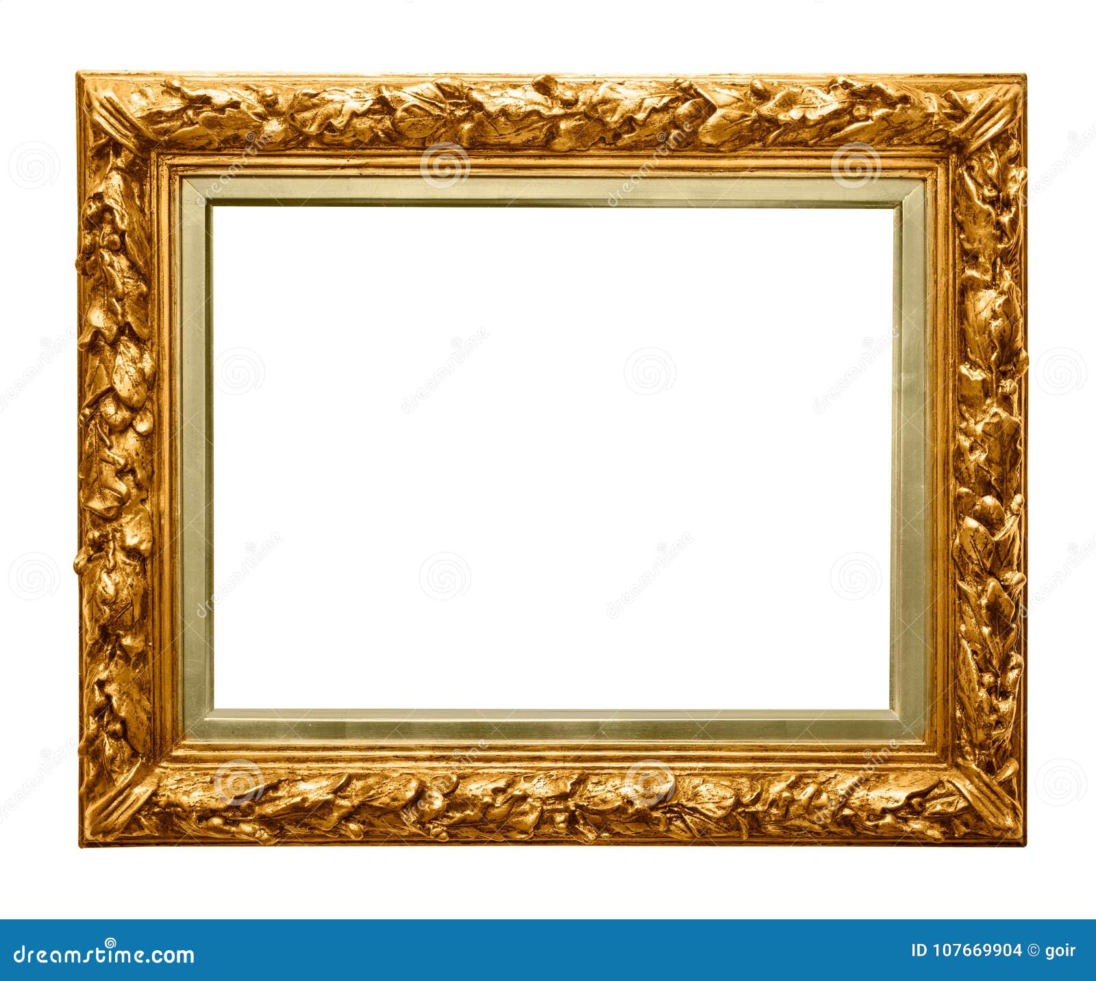 Golden Frame From Perspective Royalty-Free Stock Photo | CartoonDealer ...