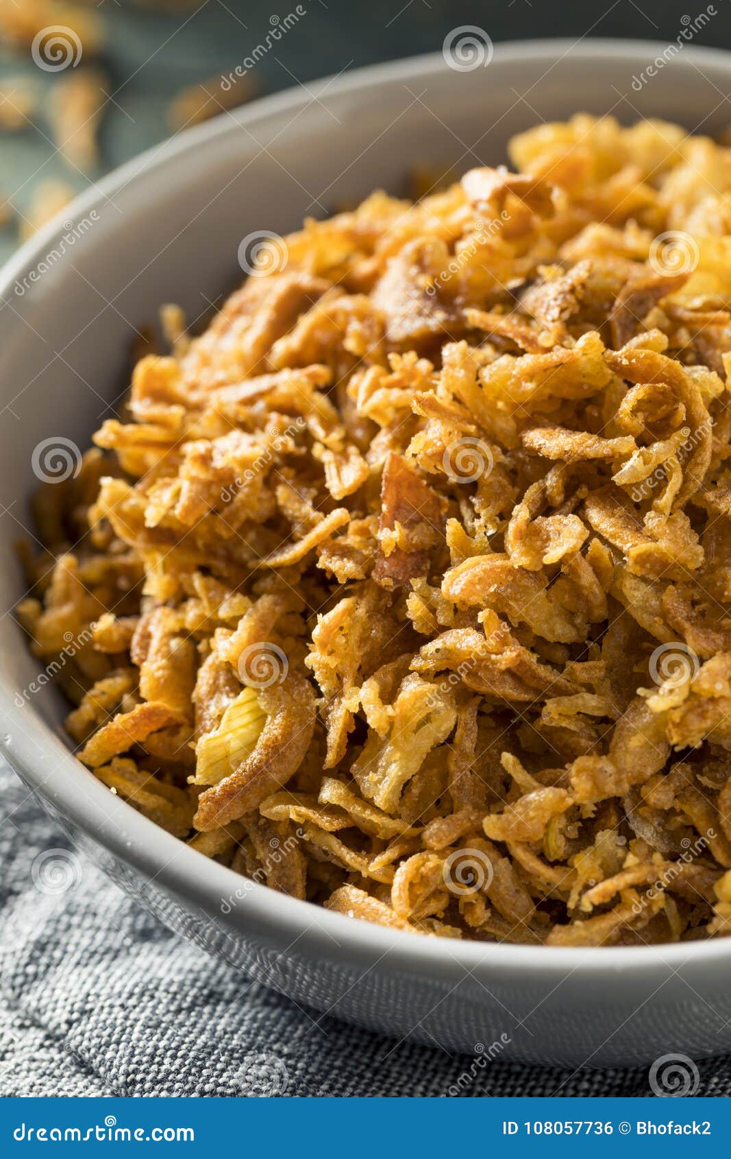 Golden Fried Onion Bits stock photo. Image of gourmet - 108057736