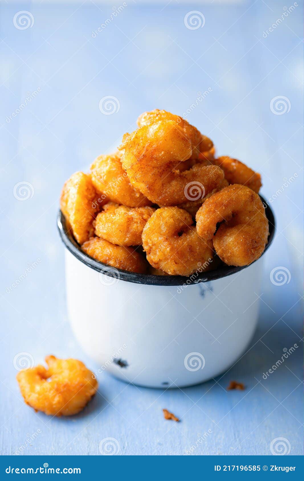 Golden Fried Shrimp Popcorn Stock Image - Image of food, prawn: 217196585