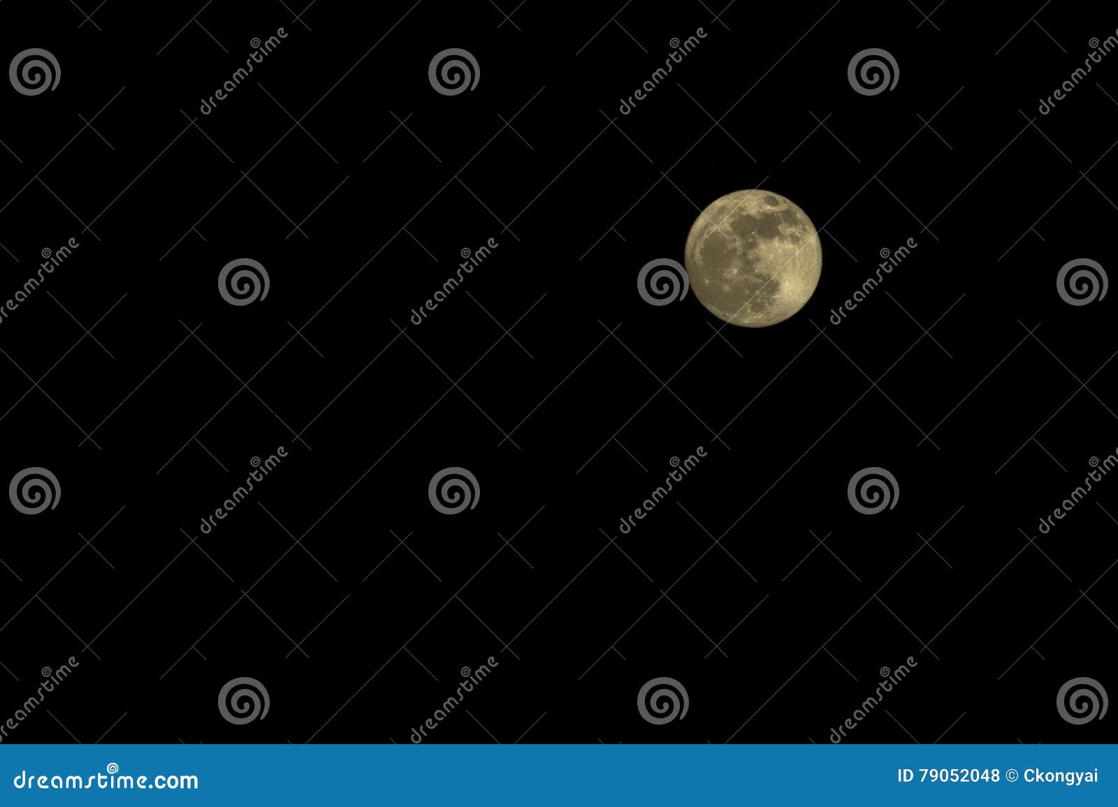 Golden Full Moon stock photo. Image of night, astronomy - 79052048