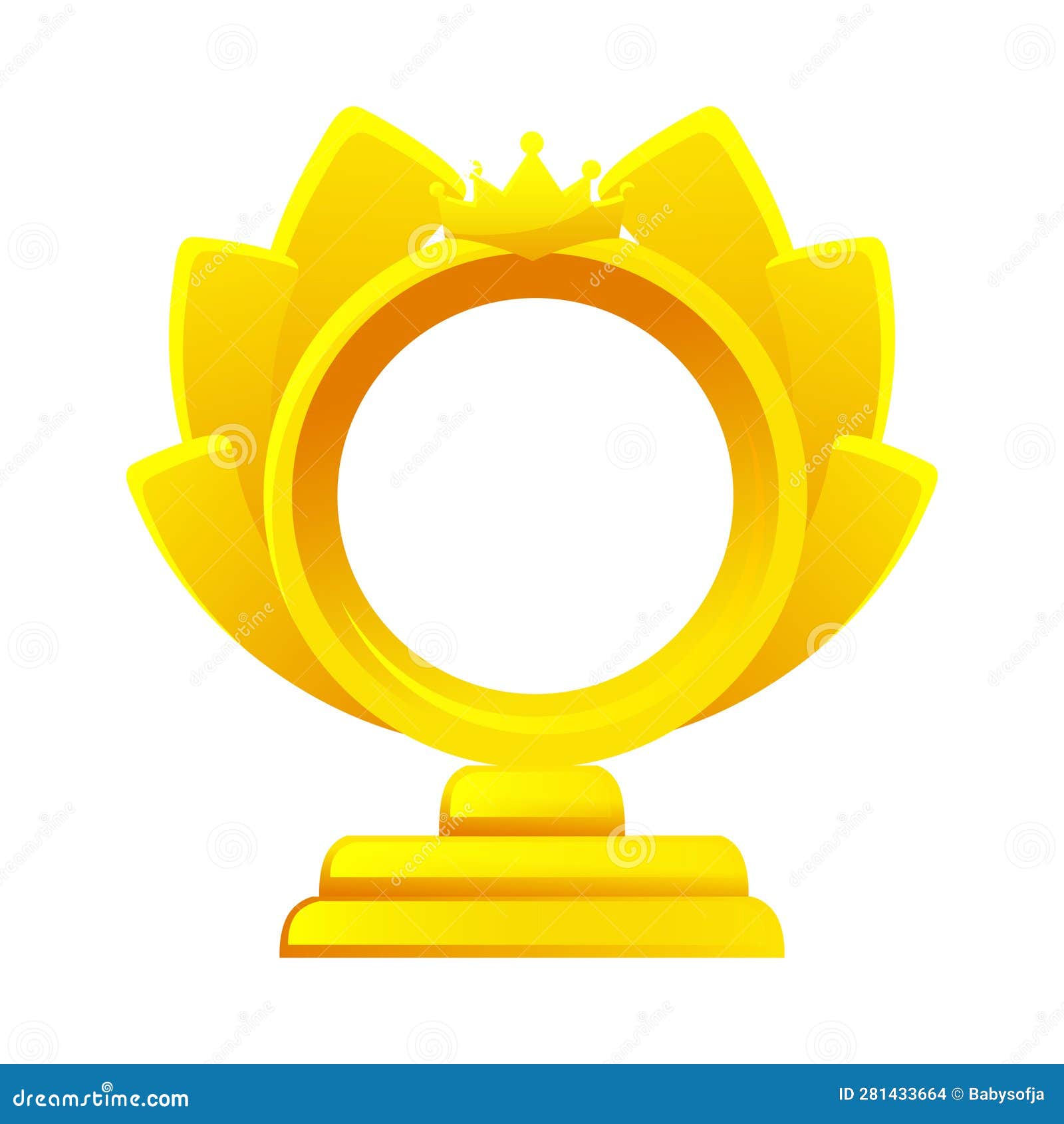 Golden Game Reward Icon. Award Frame for Game Icon Stock Vector ...