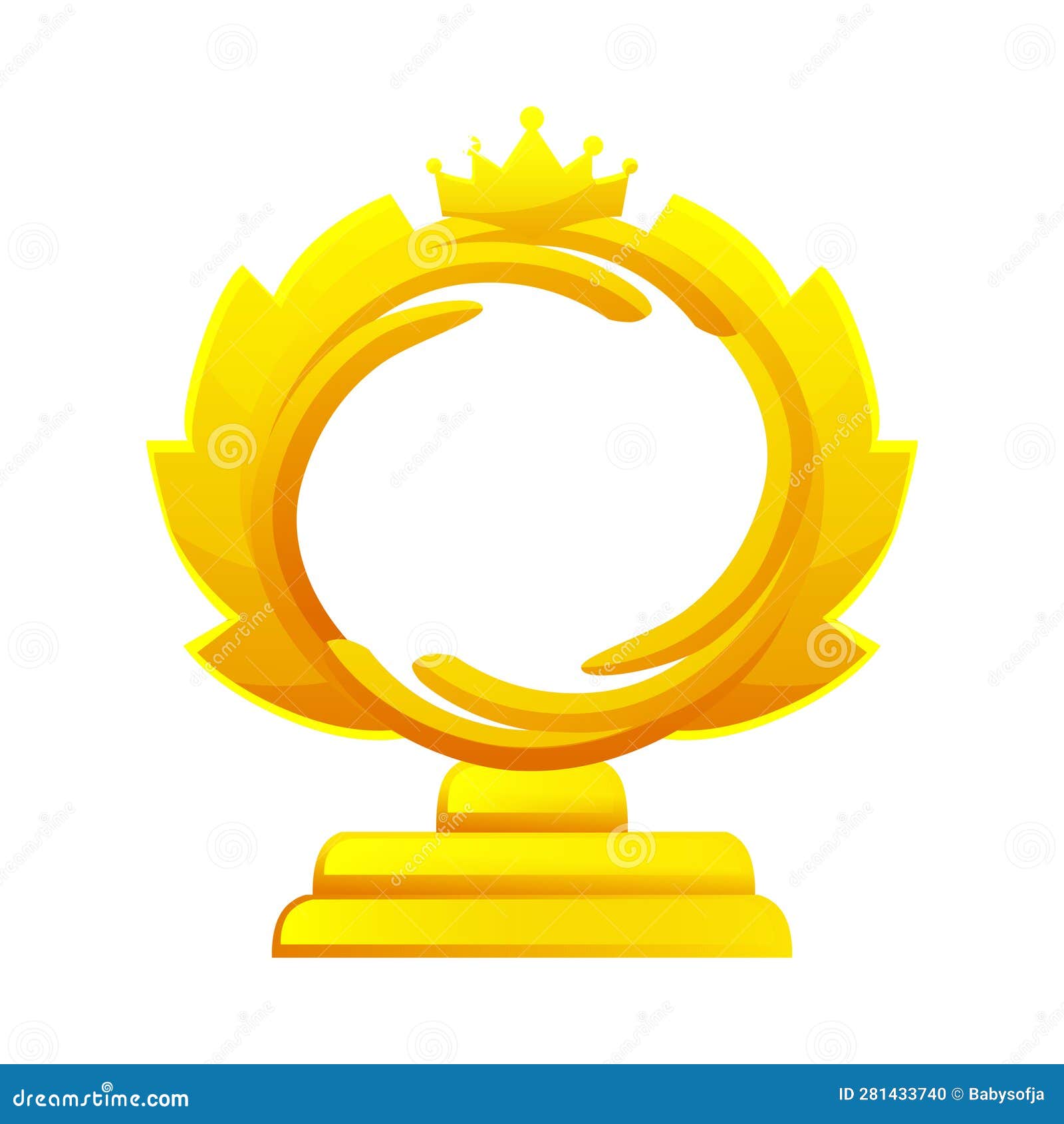 Golden Game Reward Icon. Award Frame for Game Icon Stock Vector ...