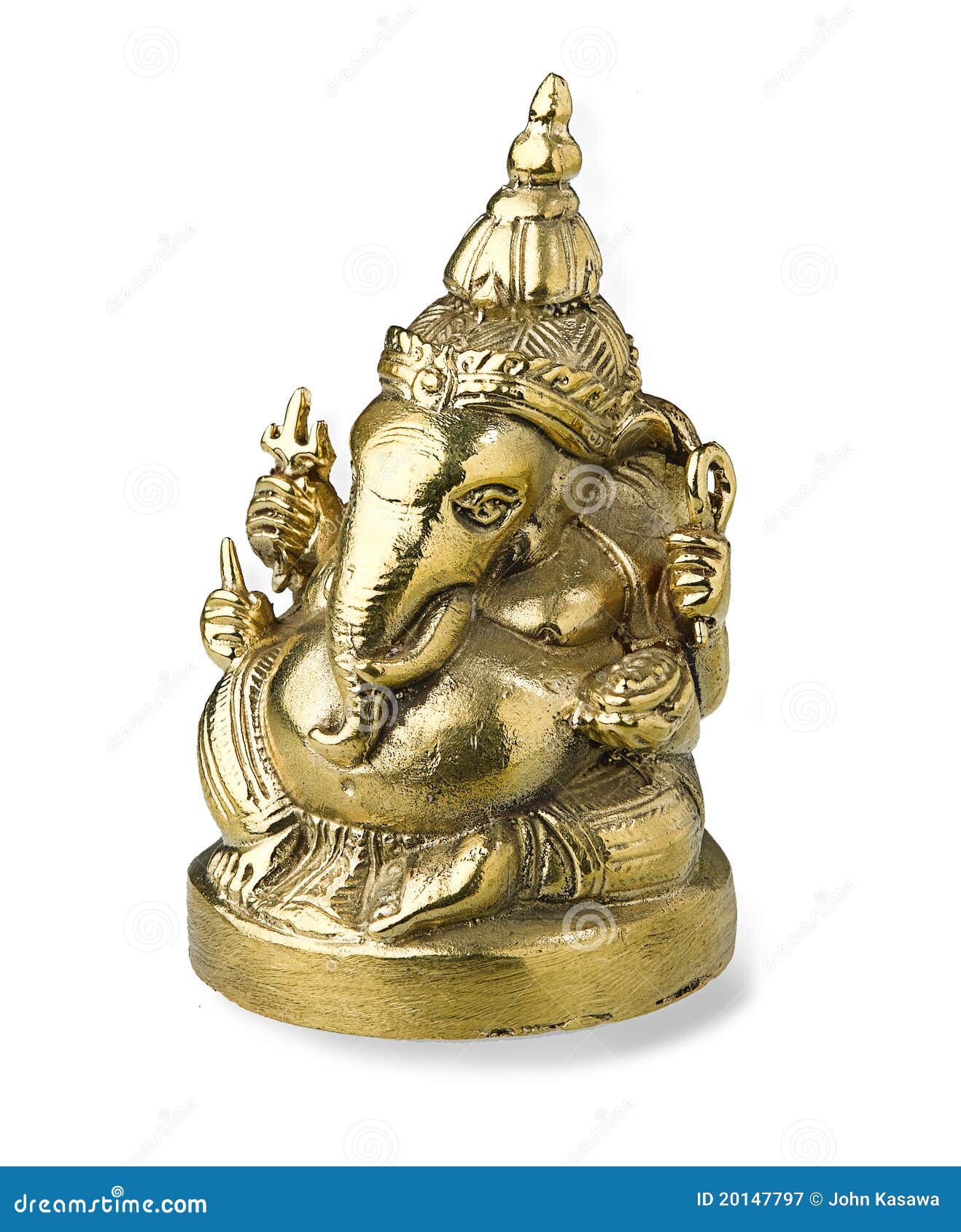 Golden Ganesh stock image. Image of ganesa, hinduism - 20147797