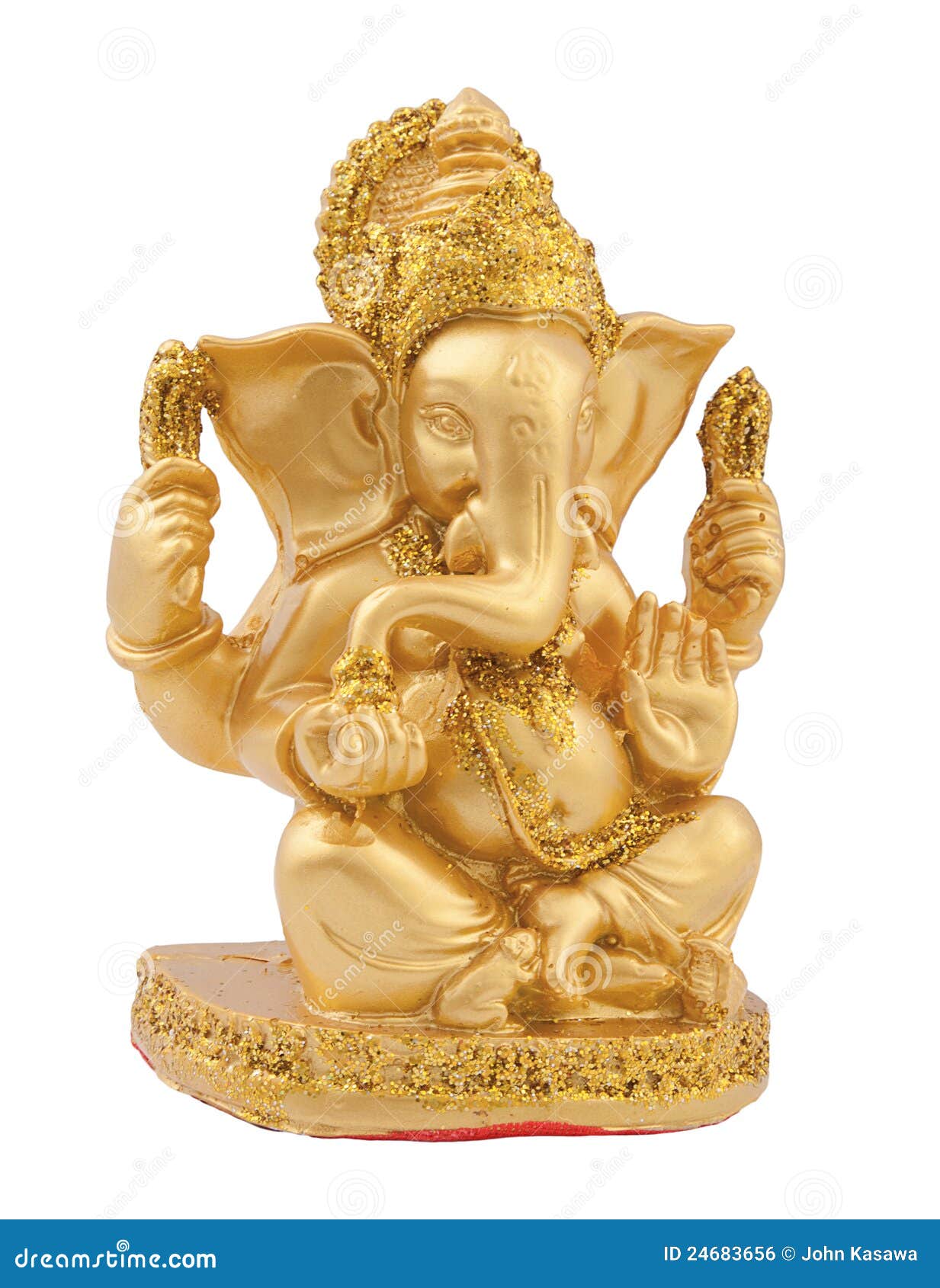 Golden Ganesh stock photo. Image of copper, path, ganesh - 24683656