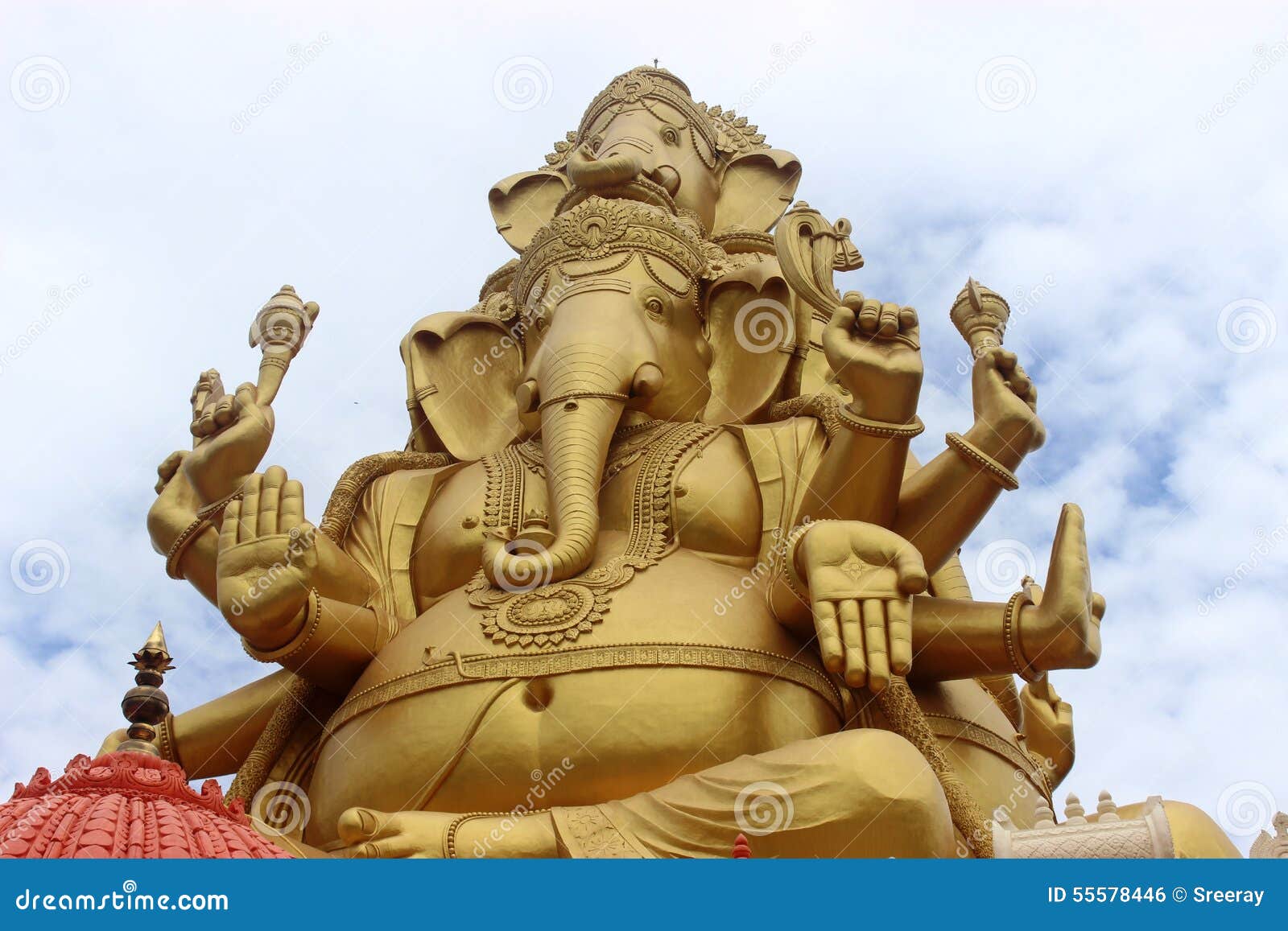 Golden ganesh stock photo. Image of religion, hinduism - 55578446
