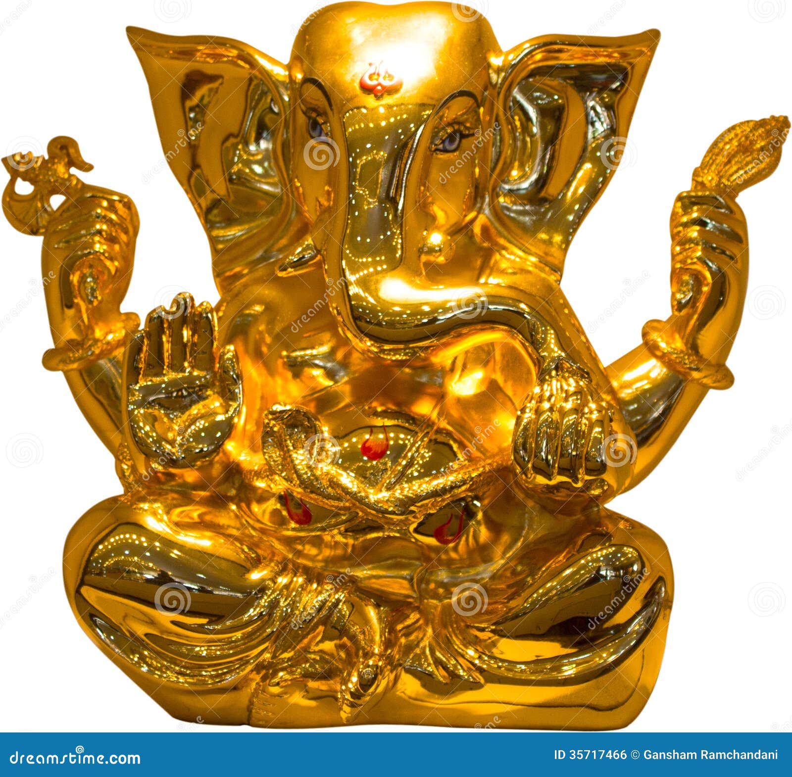 Golden Ganesha Royalty Free Stock Image - Image: 35717466