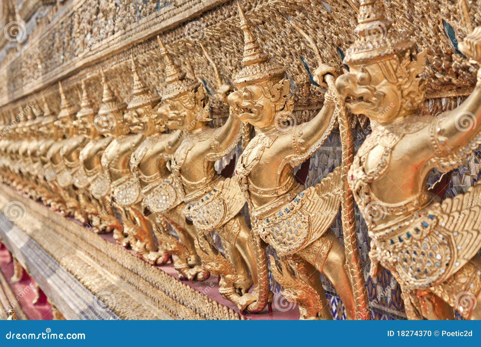 Golden Garuda stock photo. Image of kaew, buddha, tourism - 18274370