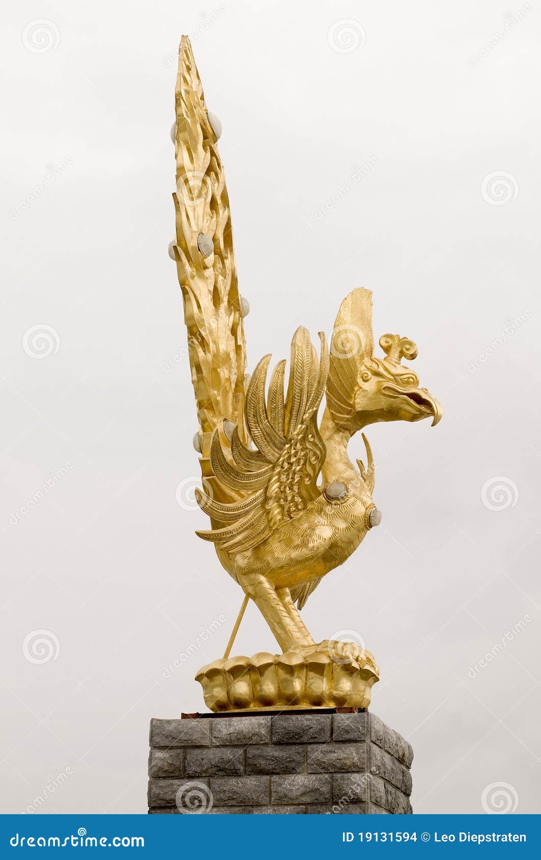 Golden garuda stock photo. Image of monument, china, chongsheng - 19131594