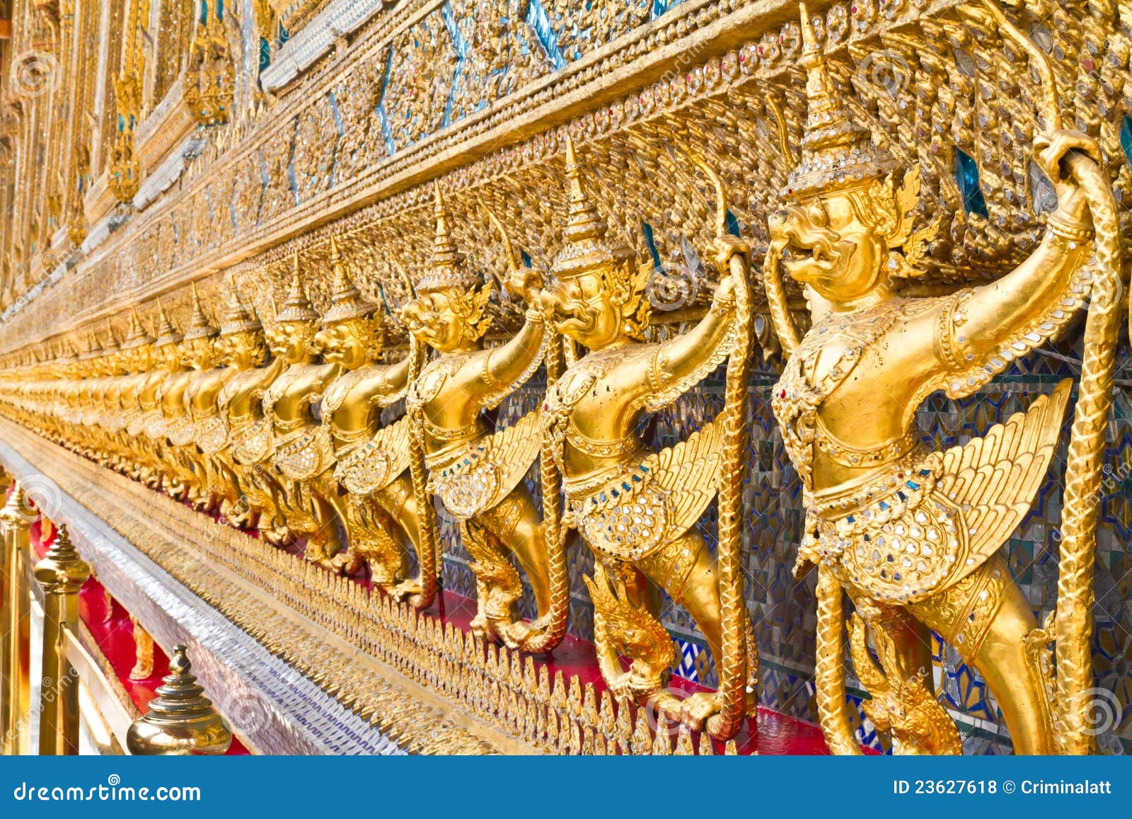 Golden Garuda Bird Decoration Stock Photo - Image of model, sacred ...