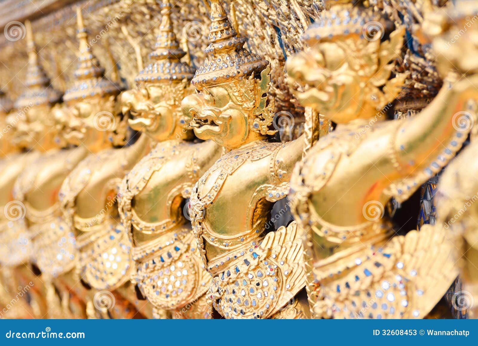 Golden garuda sculpture stock image. Image of luxury - 32608453