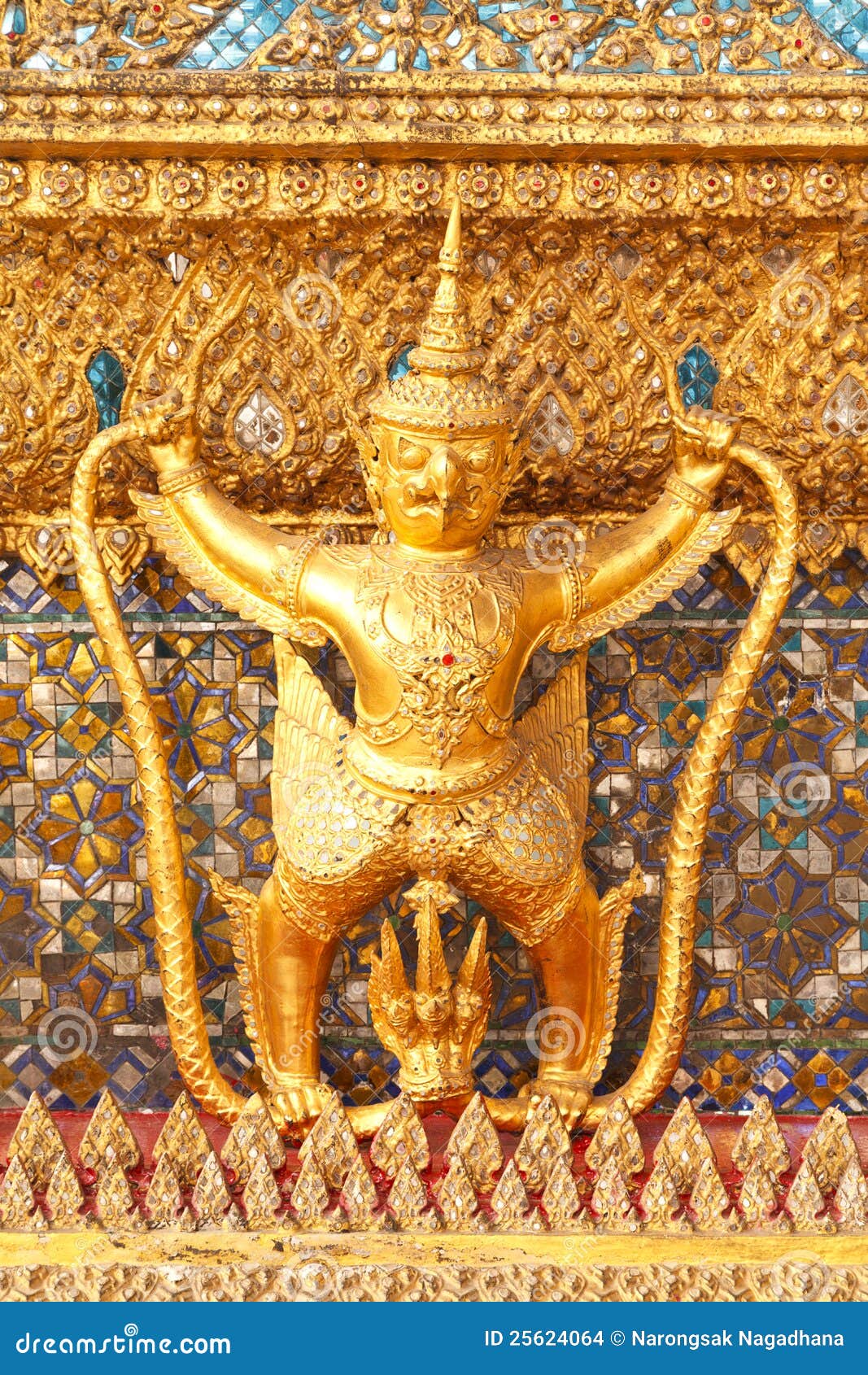 Golden Garuda statue stock photo. Image of classical - 25624064