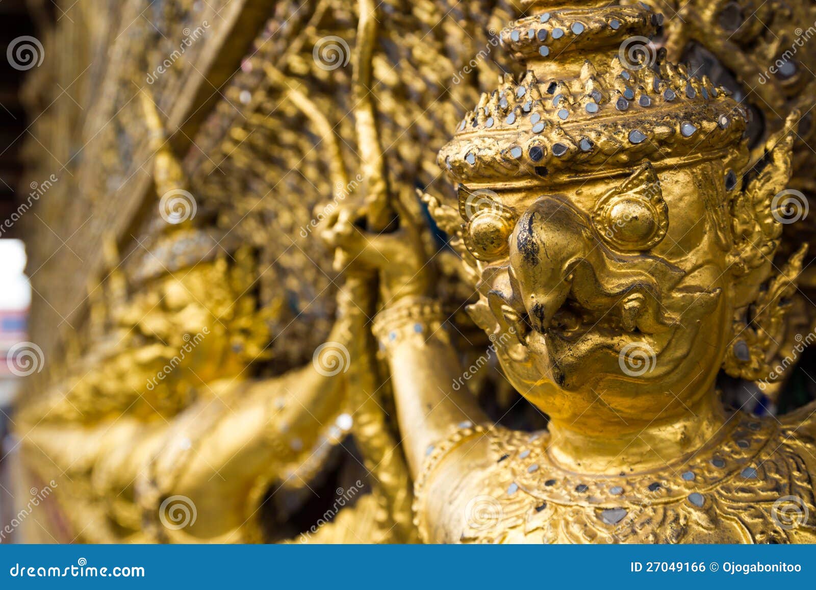 Golden Garuda Statue of Wat Phra Kaew Stock Photo - Image of beautiful ...