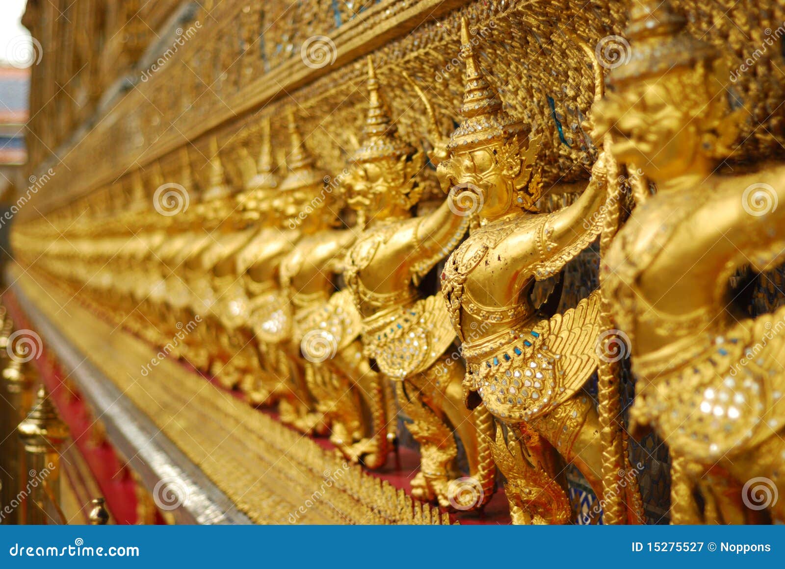Golden Garuda of Wat Prakaew Stock Image - Image of body, ancient: 15275527