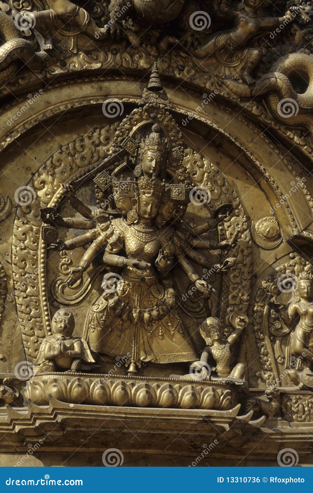 Golden Gate- Bhaktapur, Nepal Stock Photo - Image of newari ...