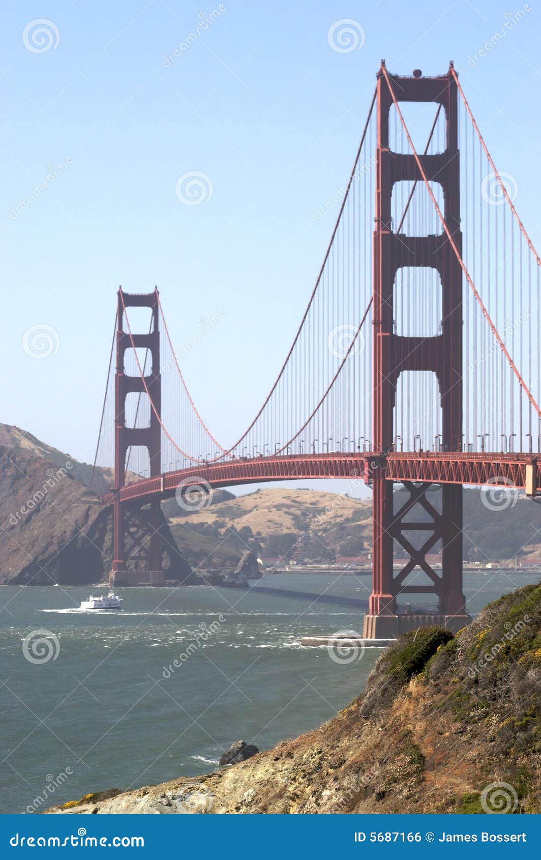 Golden Gate Bridge stock photo. Image of structure, attraction - 5687166