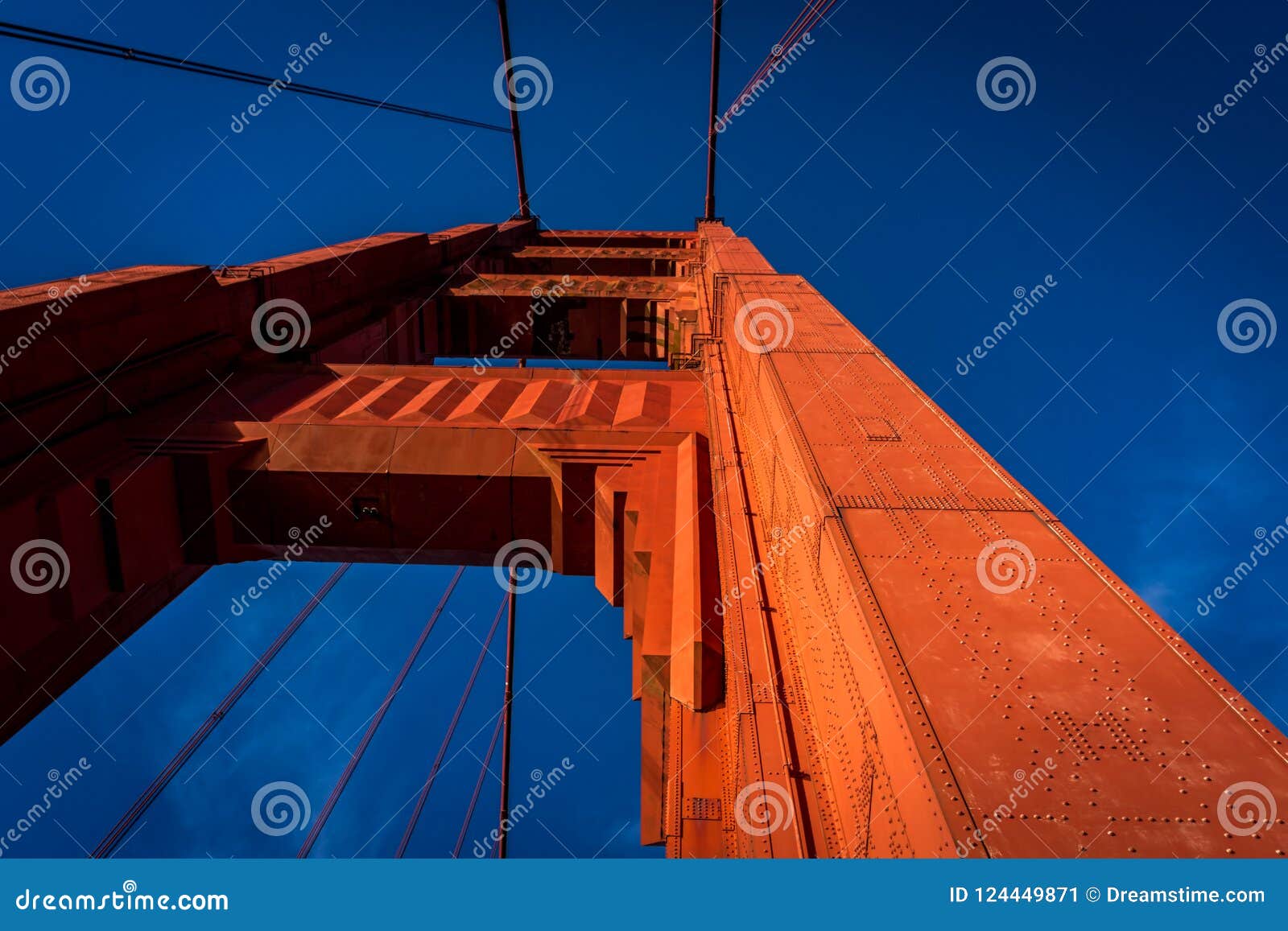 Golden Gate Bridge from Below Stock Image - Image of tower, francisco ...