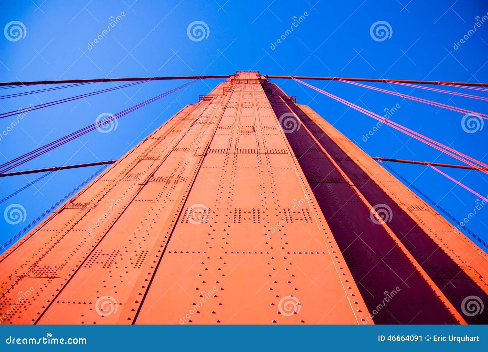 Golden Gate Bridge Closeup stock image. Image of rivets - 46664091