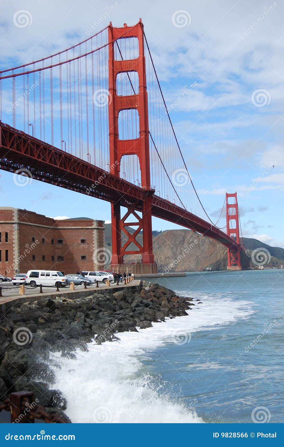 Golden Gate Bridge & Fort Point, San Francisco Stock Photo - Image of ...