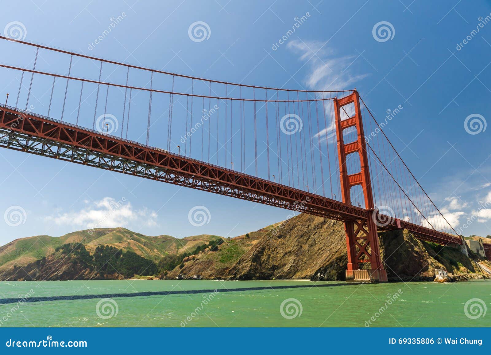 Golden Gate Bridge Landmark Stock Photo - Image of landmark, ocean ...