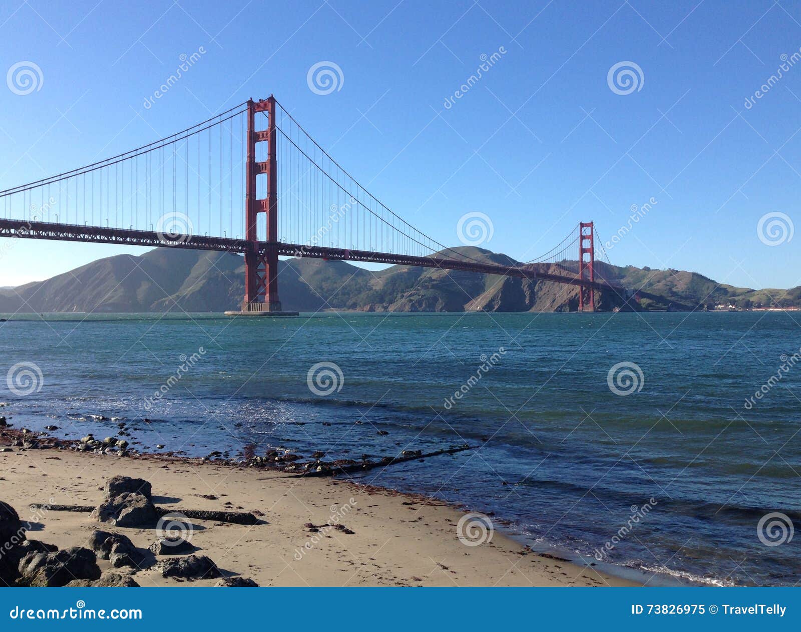 Golden Gate Bridge Look Out Stock Image - Image of francisco ...