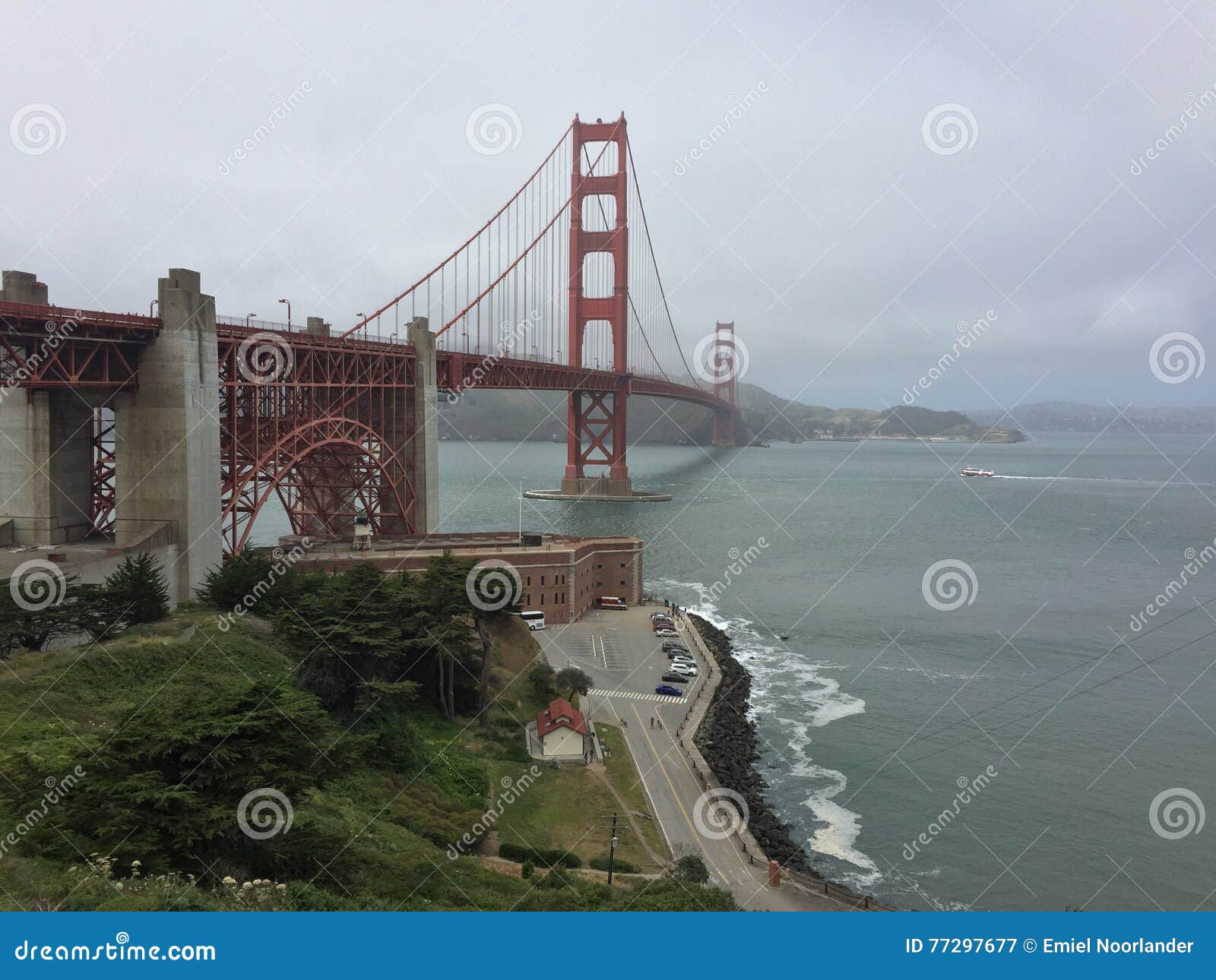 Golden gate Bridge stock image. Image of side, francisco - 77297677