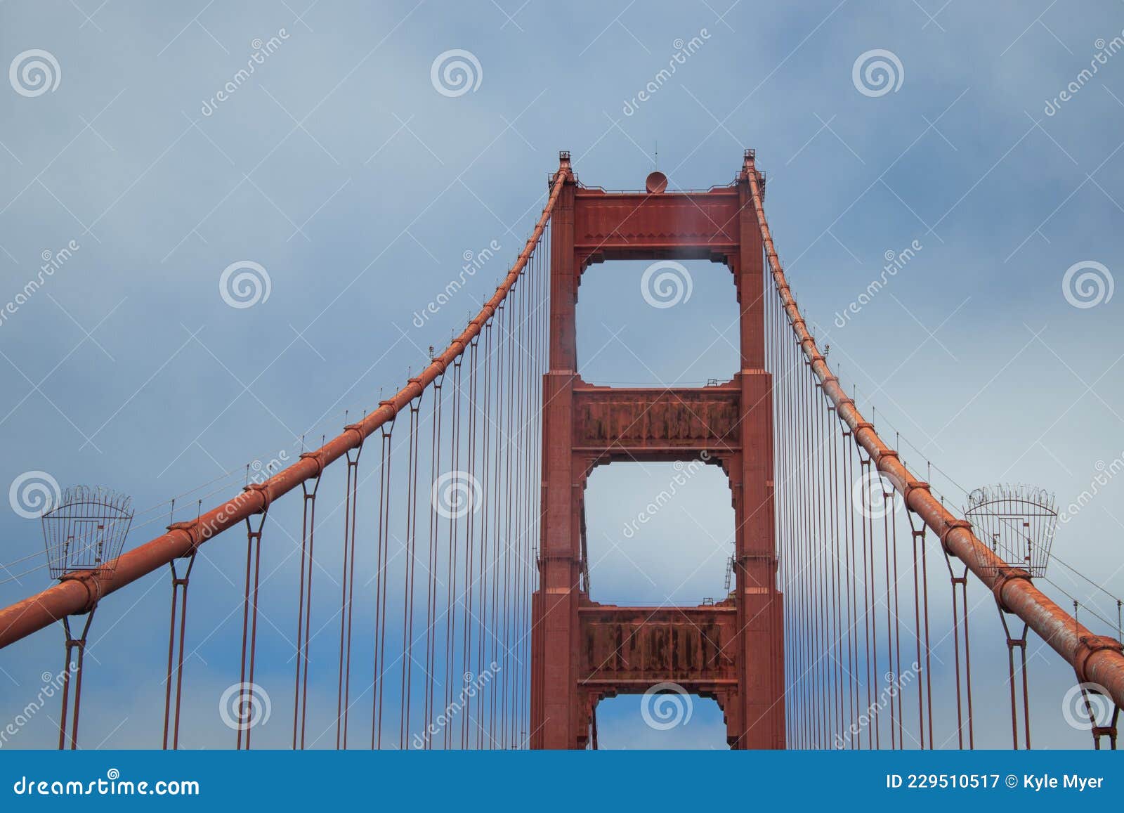 Golden Gate Bridge Sky View Stock Image - Image of golden, bridge ...