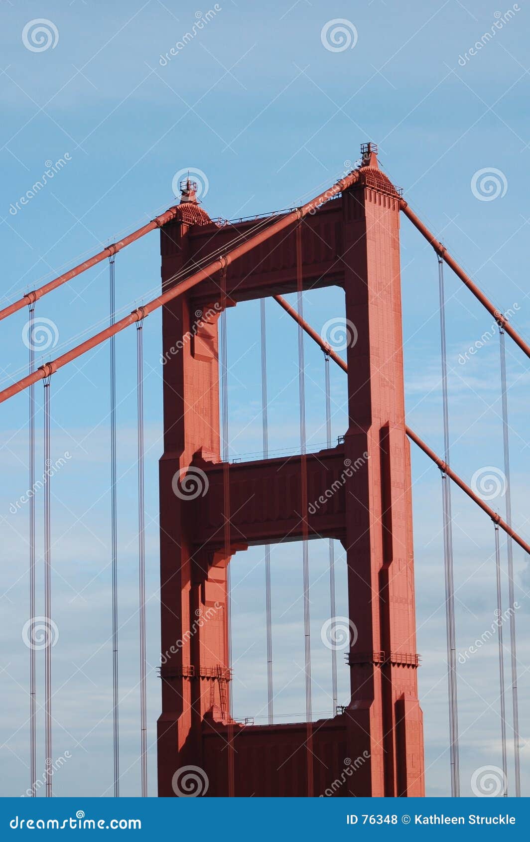 Golden Gate bridge tower stock photo. Image of architecture - 76348